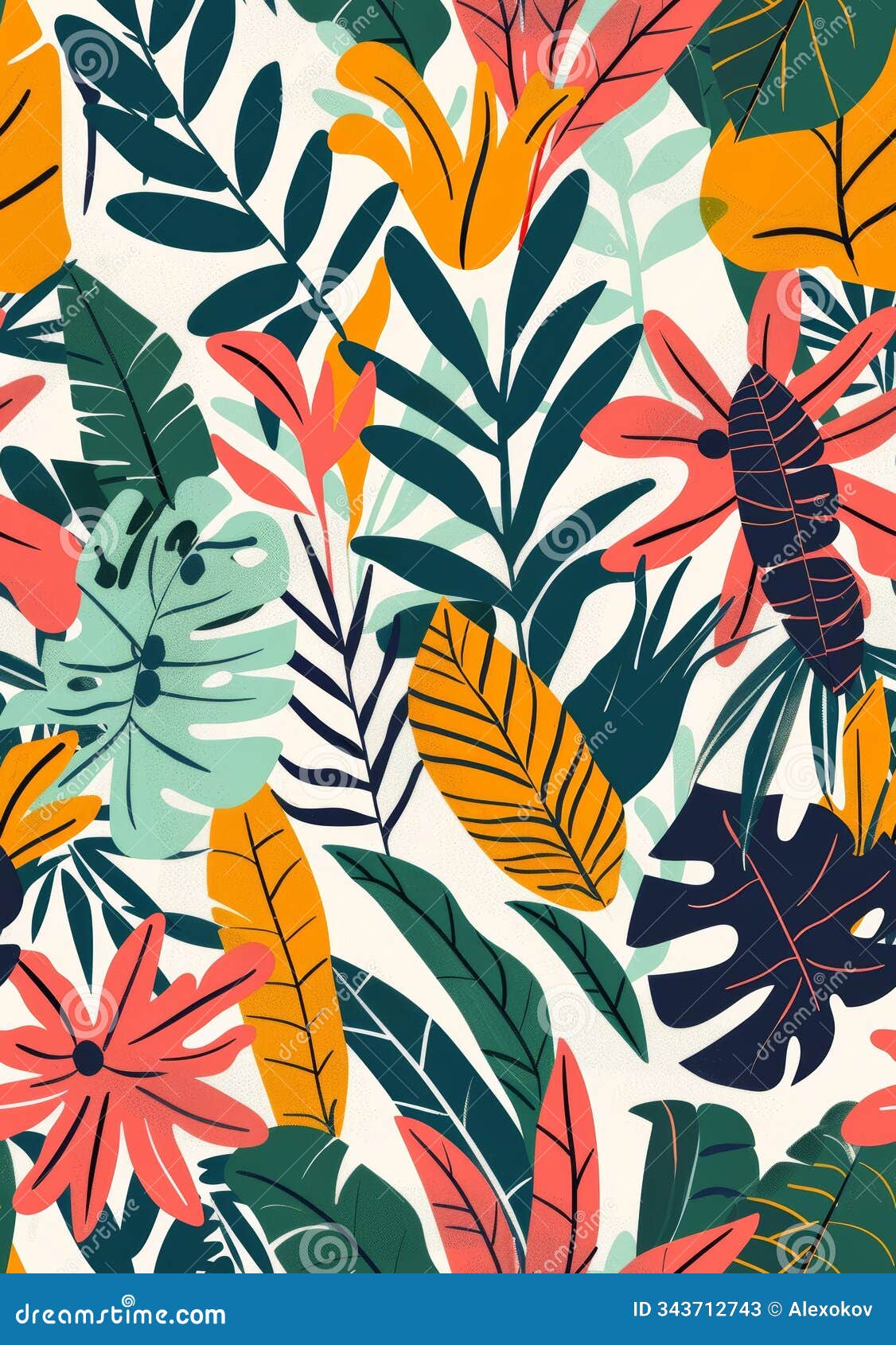 Whimsical Spring Floral Pattern for Design and Craft Projects ...