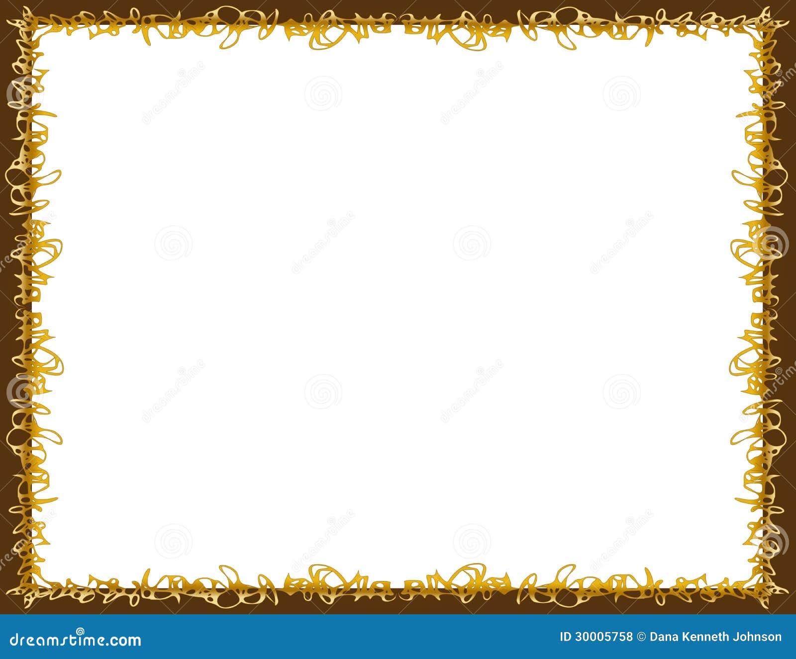 Spun Caramel and Chocolate Border Stock Illustration - Illustration of ...