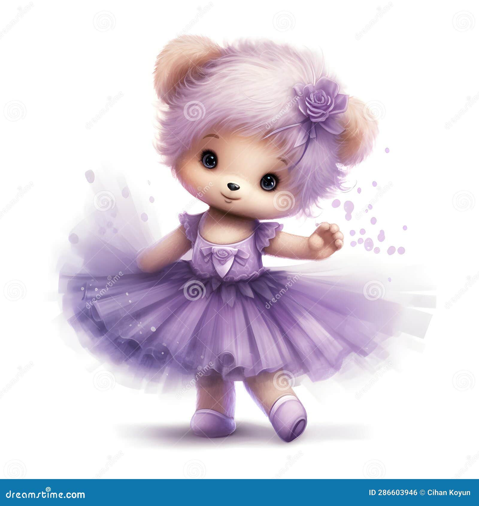 Whimsical Teddy Dance Scene Stock Illustration - Illustration of ...