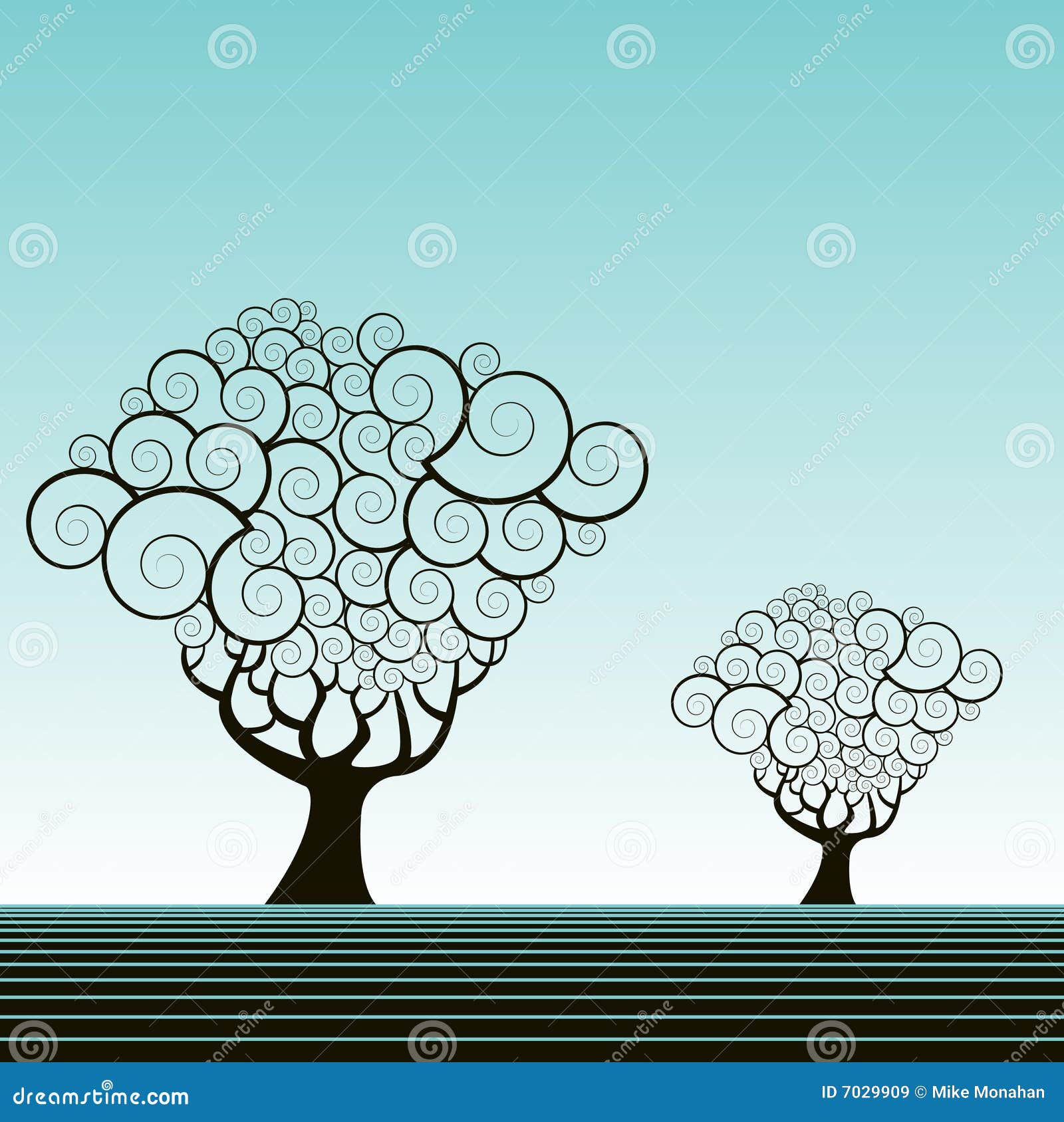 Whimsical Tree Illustration Stock Vector - Illustration of graphic ...