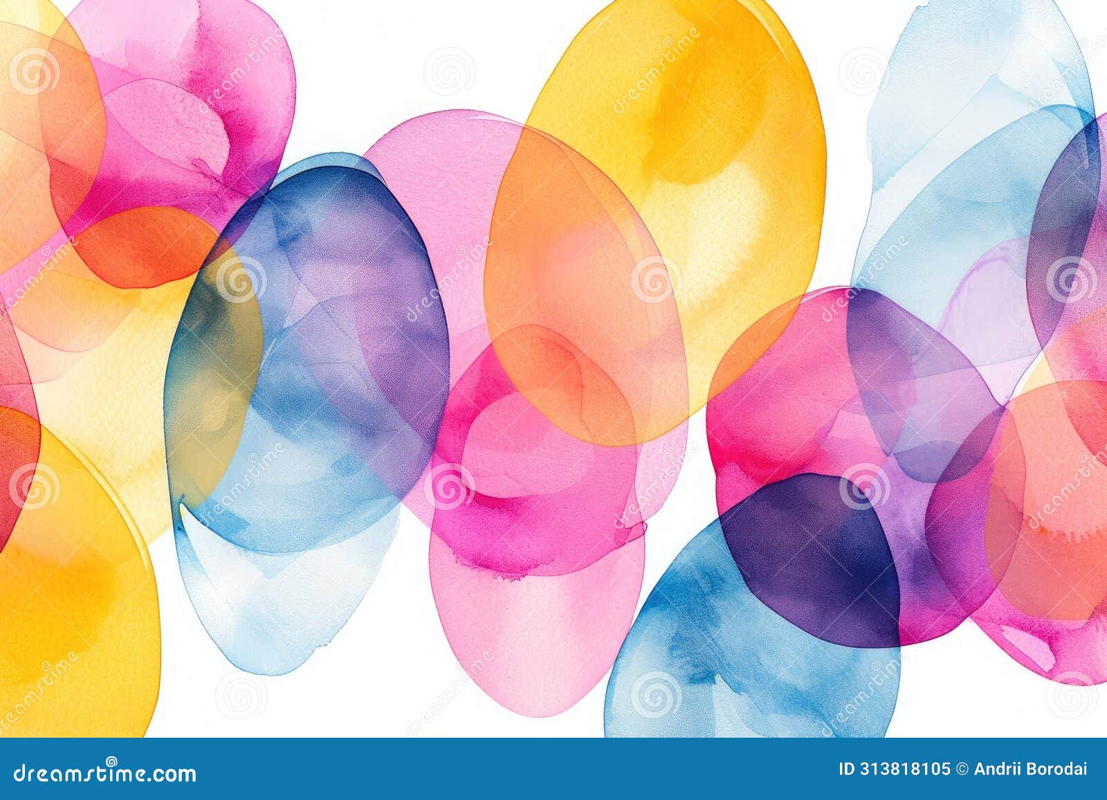 Whimsical Watercolor Floral Pattern With A Vintage Feel. AI-Generative ...