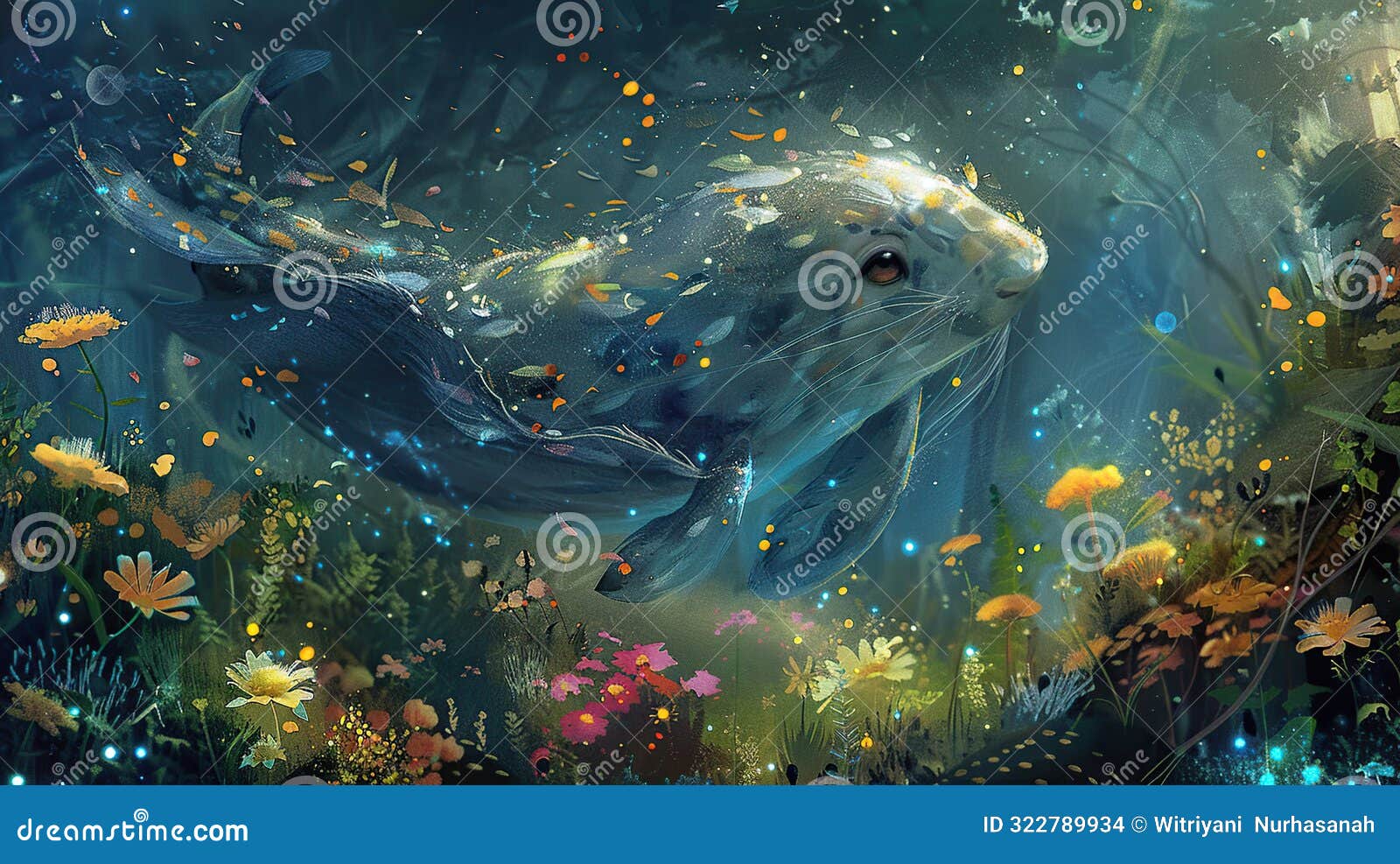 Whimsical Wonders, Imaginary Animals of Magical Worlds. Generative Ai Stock Illustration ...