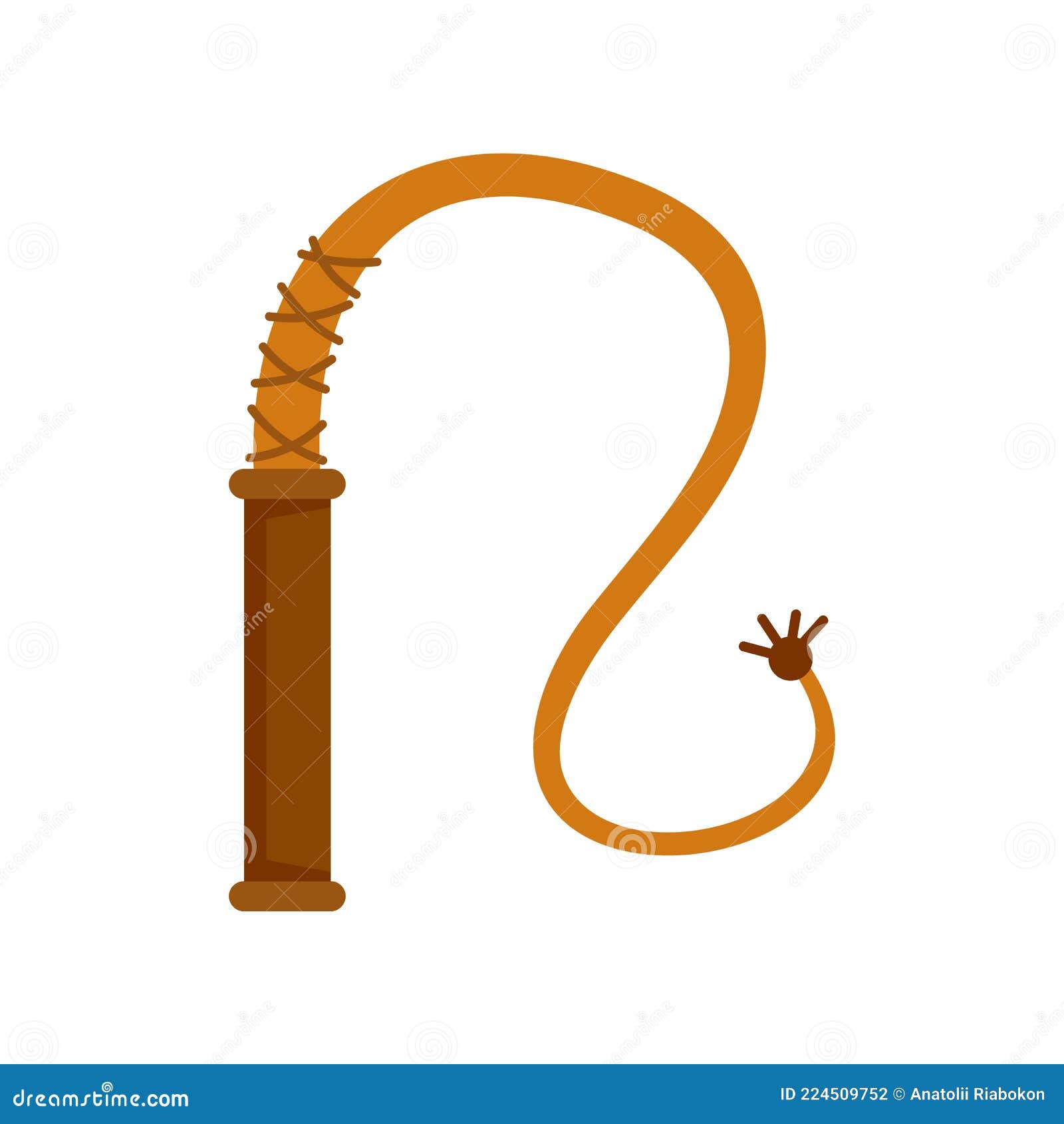 Whip Icon In Cartoon,black Style Isolated On White Background. Rodeo ...