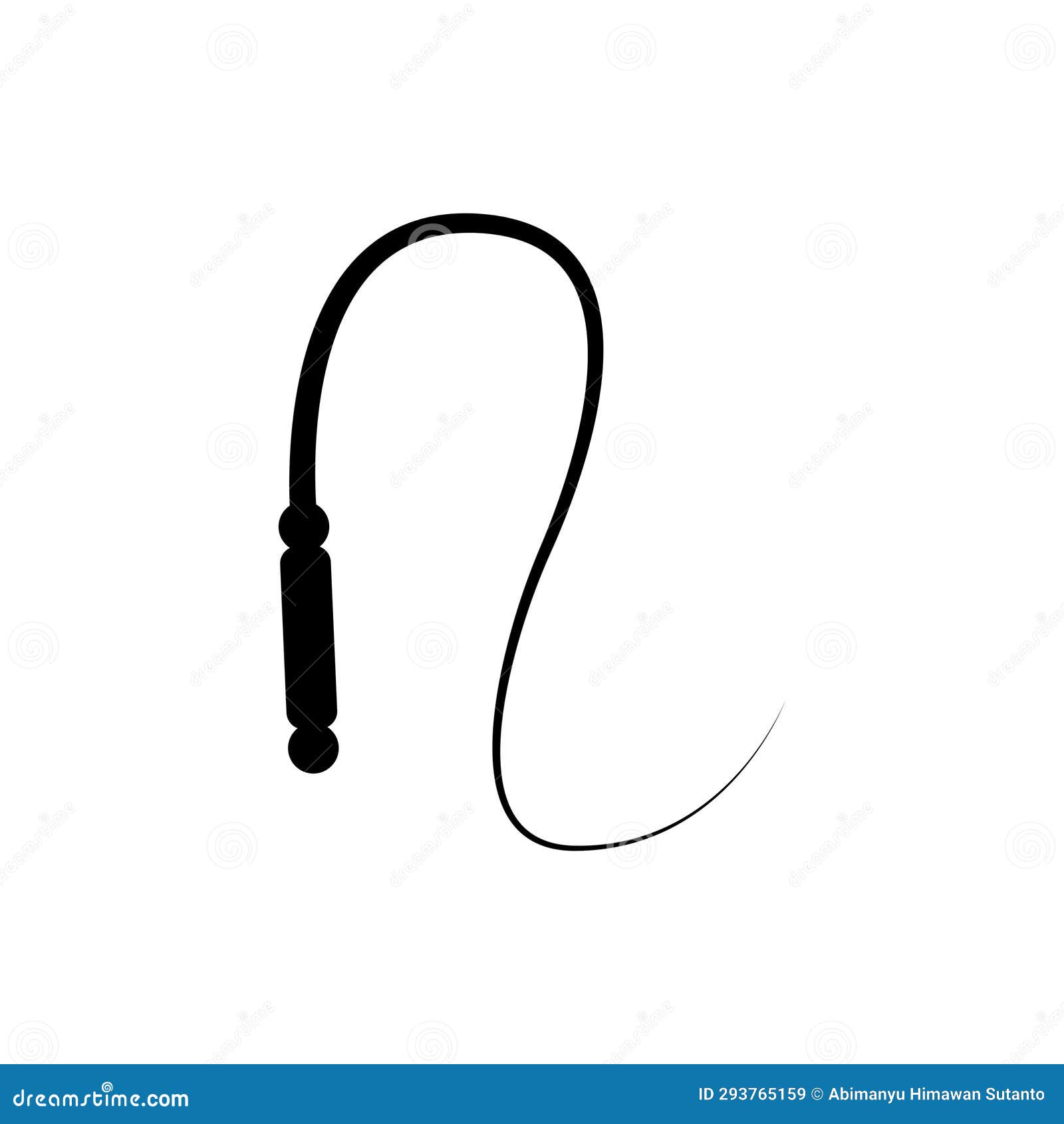 Whip icon vector stock vector. Illustration of isolated - 293765159