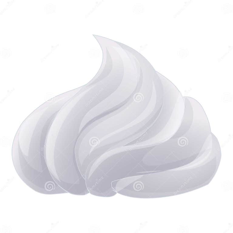 Whip Meringue Icon Cartoon Vector Cream Cake Stock Vector