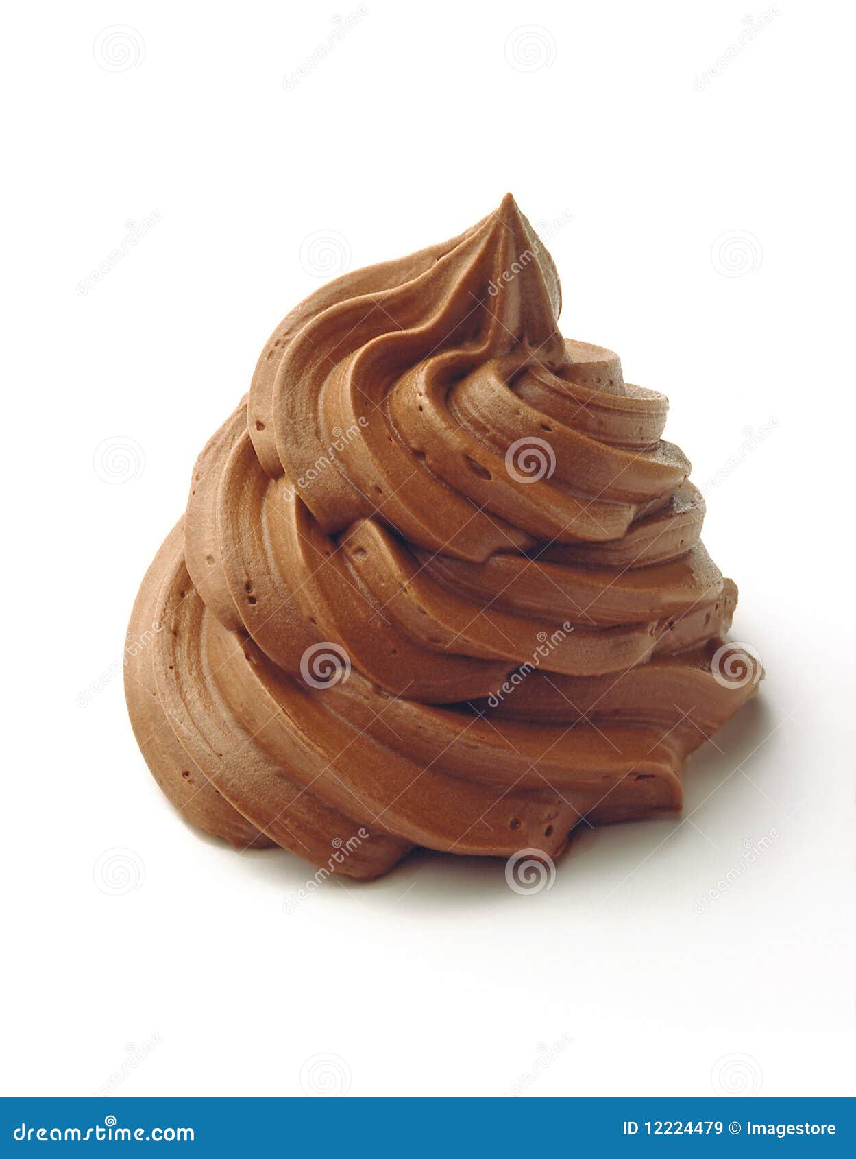 Whipped chocolate cream stock image. Image of taste, milk - 12224479