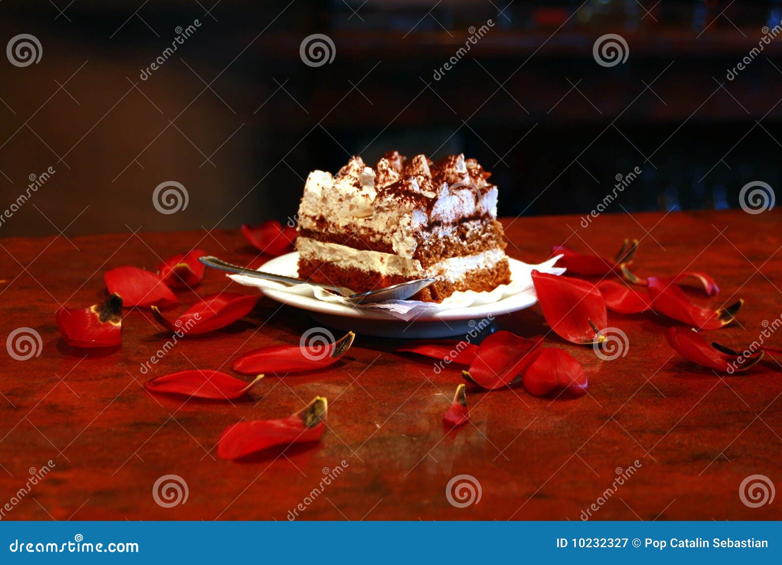 Whipped cream cake stock image. Image of cream, dessert - 10232327