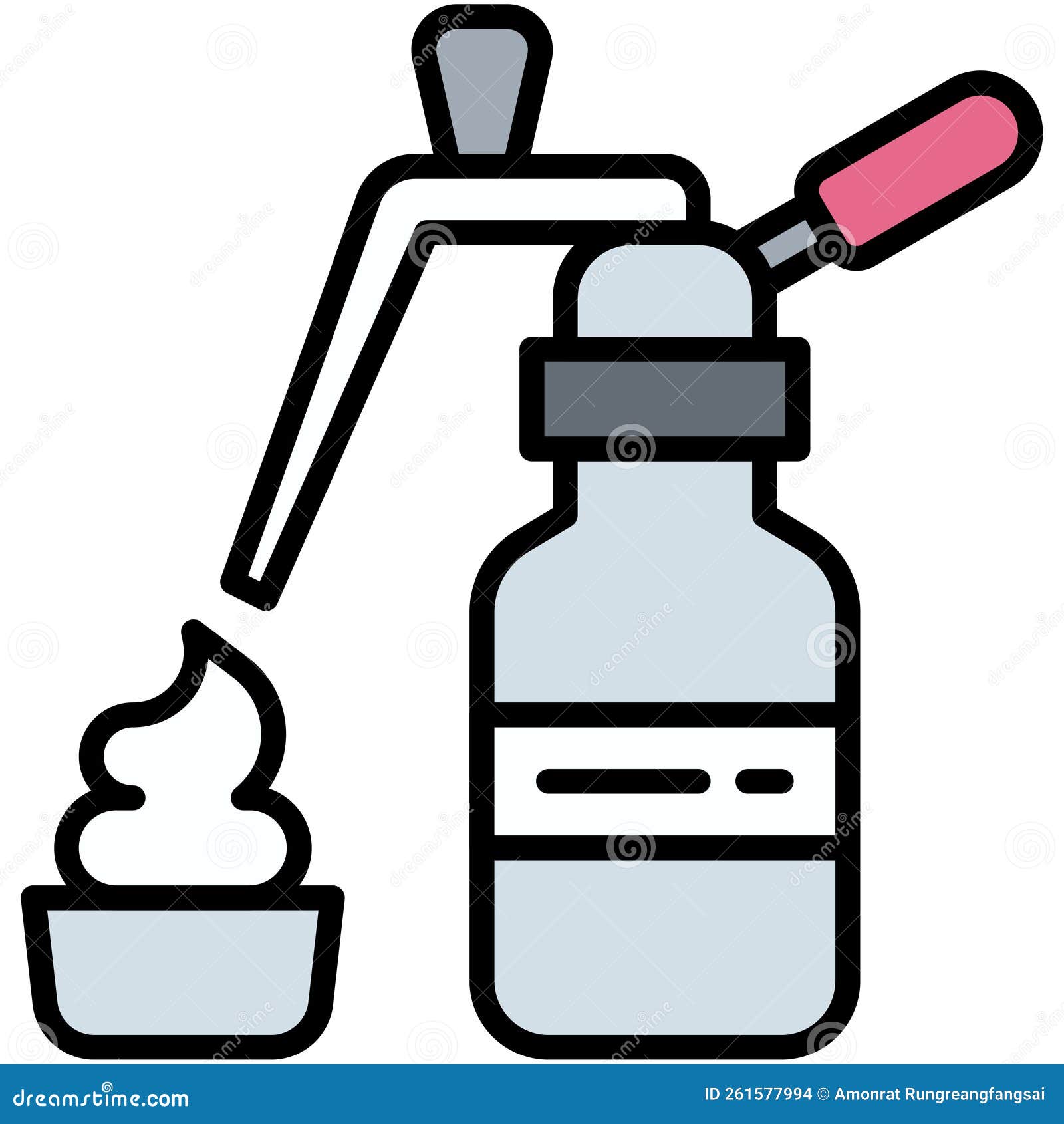 Whipped Cream Icon, Coffee Shop Related Vector Stock Vector ...