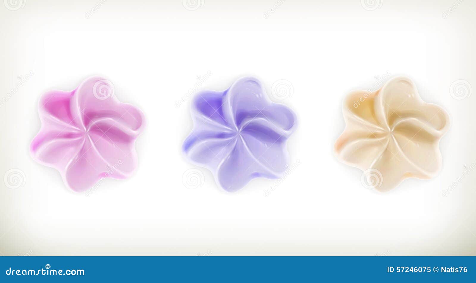 Whipped cream vector icons stock vector. Illustration of lather - 57246075