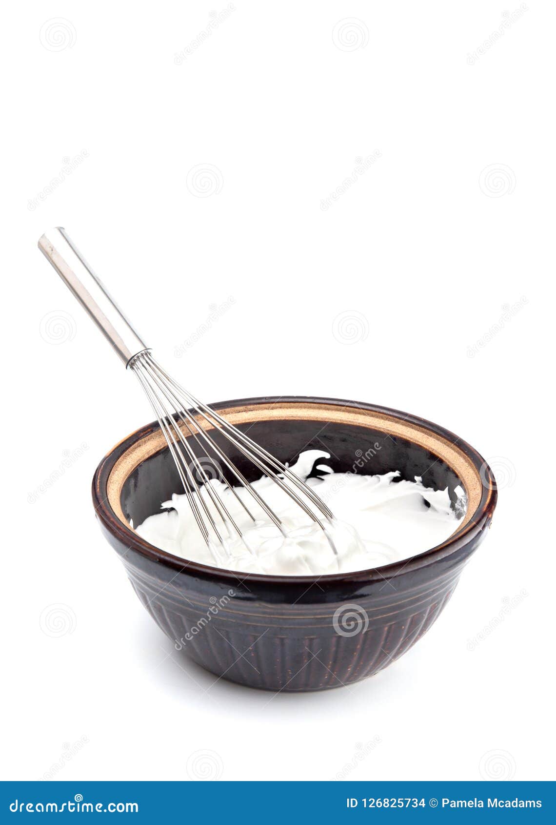 Whipped Cream with a Whisk stock photo. Image of stirring - 126825734