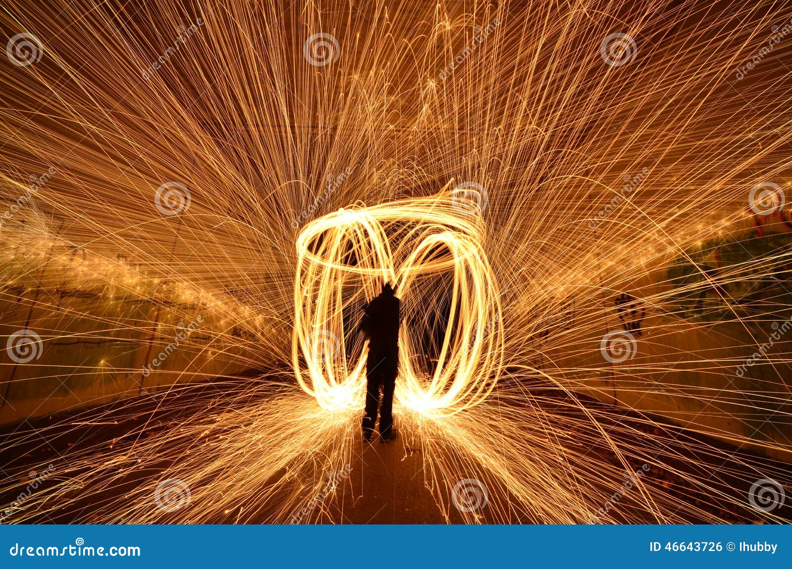 Whirl of fire stock photo. Image of fiery, fireworks - 46643726