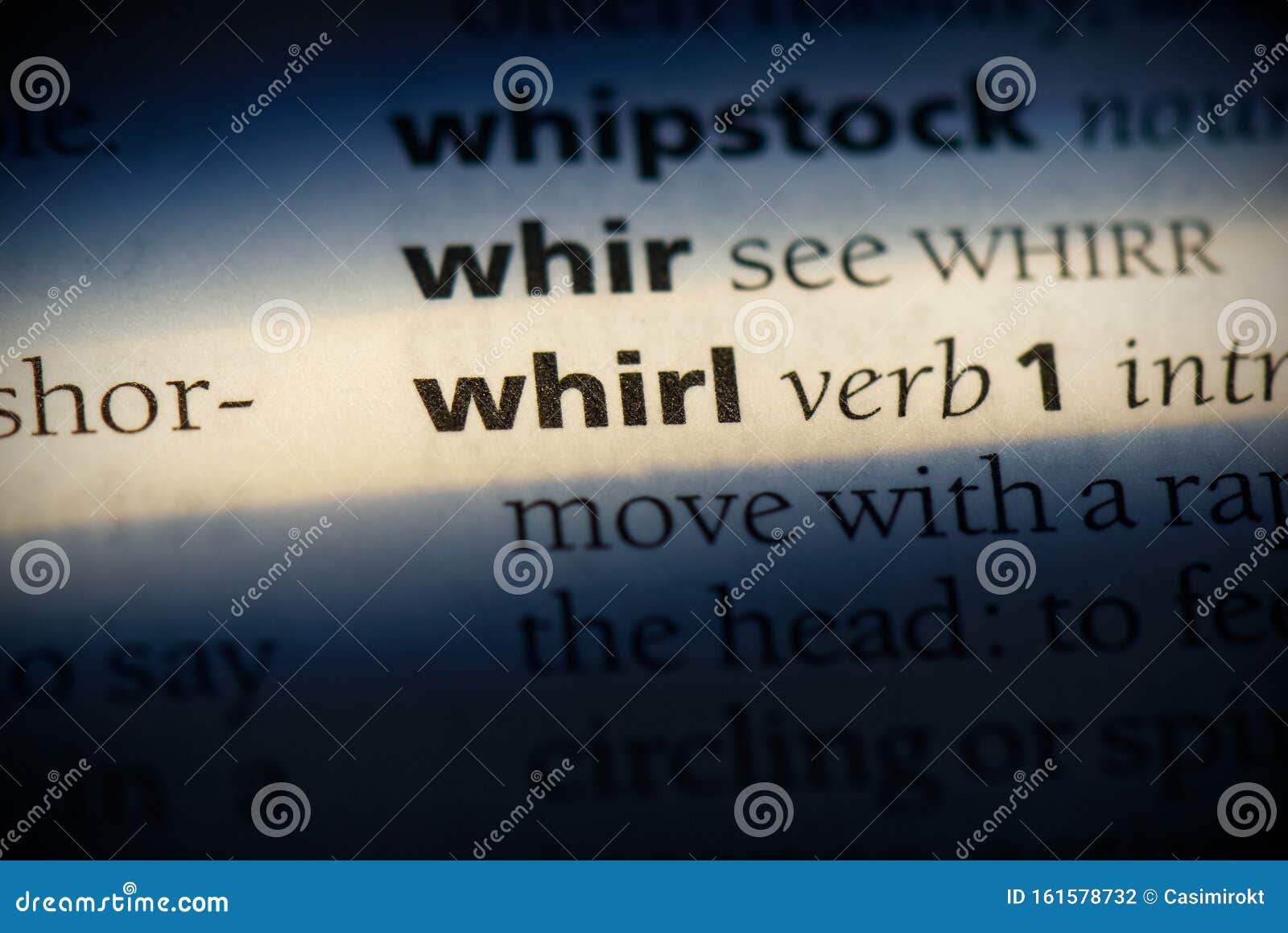 Whirl stock photo. Image of meaning, education, vocabulary - 161578732
