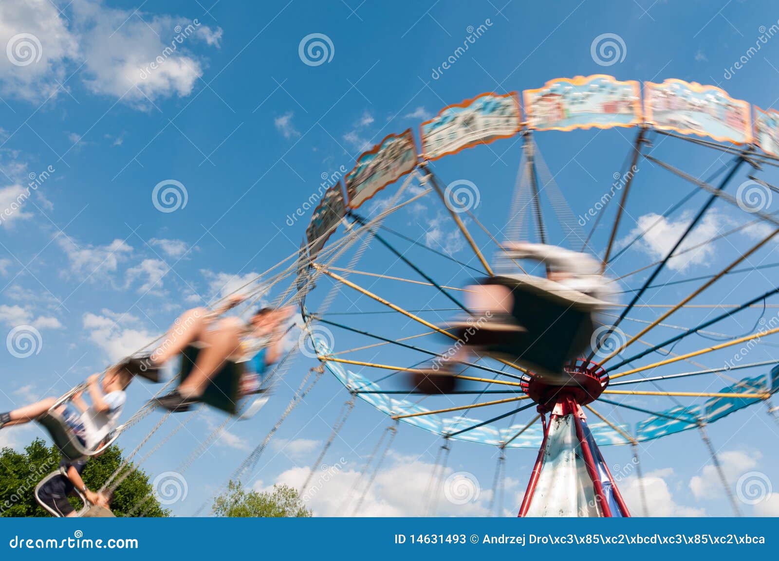 Whirling carousel stock image. Image of whirling, motion - 14631493