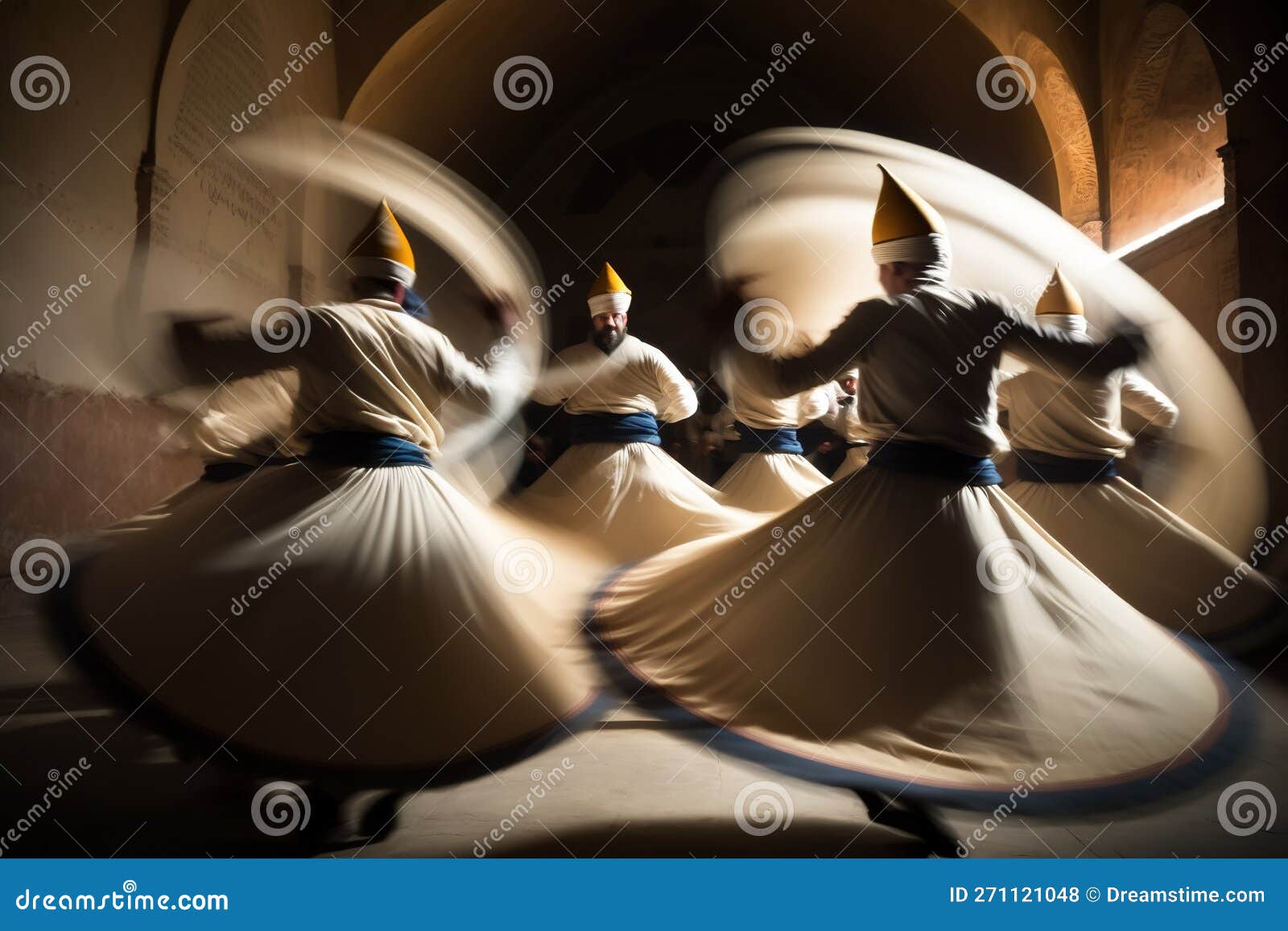 Whirling Dervishes. Sufi Whirling Dance with Motion Blur Effect Stock ...