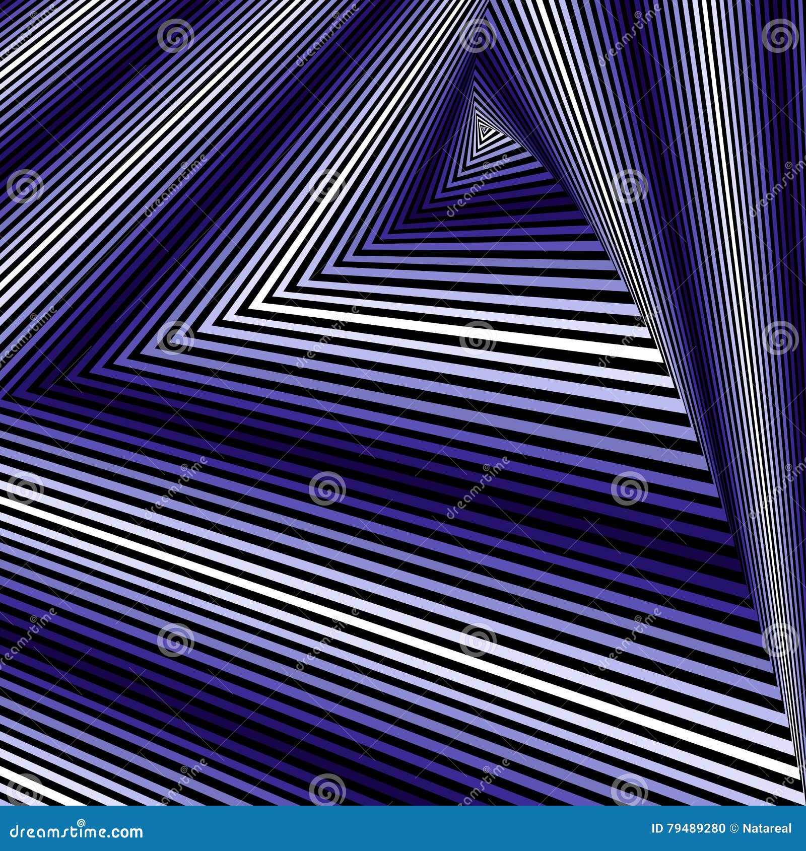 Whirling Sequence with Blue and White Triangle Forms Stock Vector ...