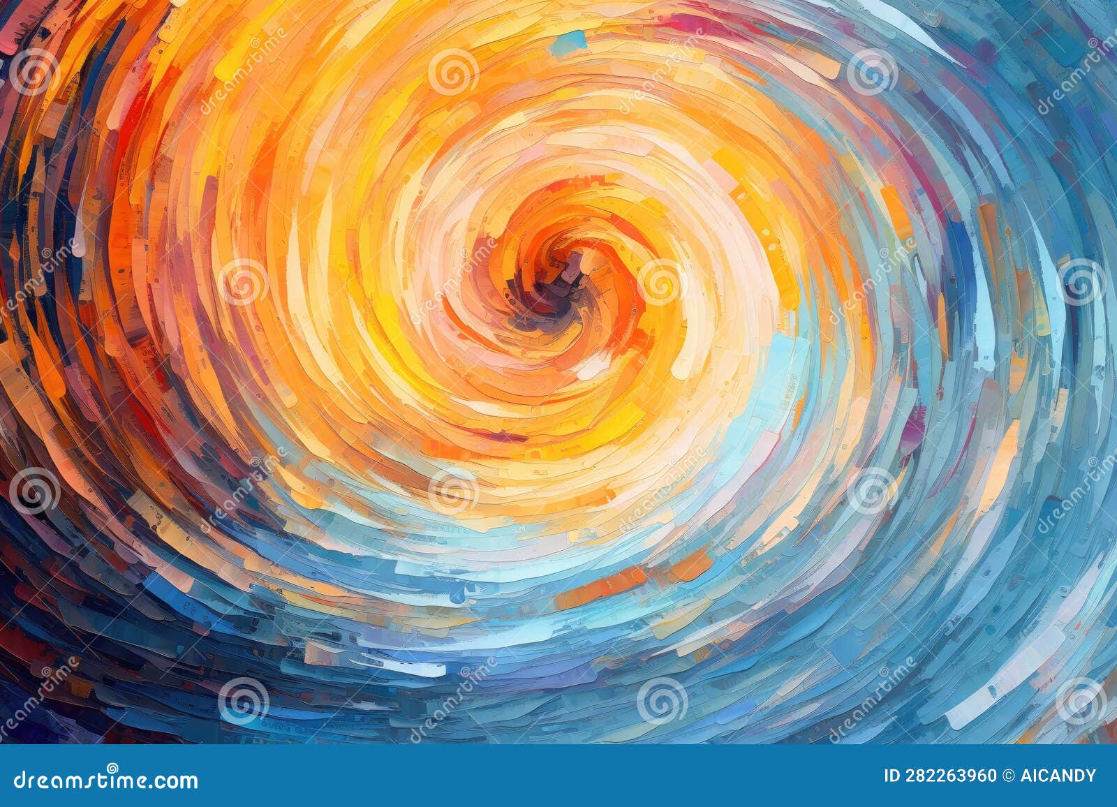 Whirlpool of Abstract Colors and Forms on a Dynamic Background ...
