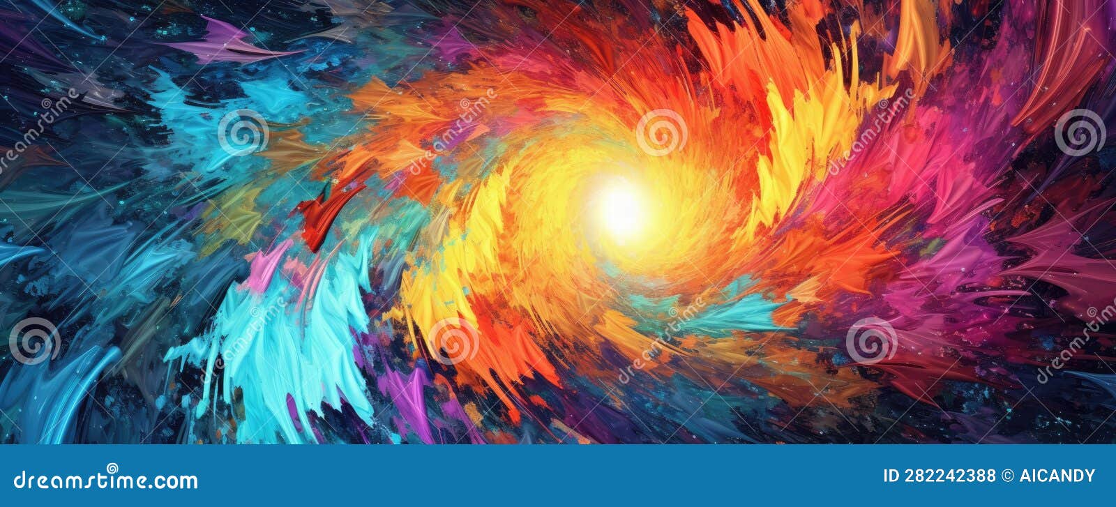Whirlpool of Abstract Colors and Textures on a Vivid Background ...