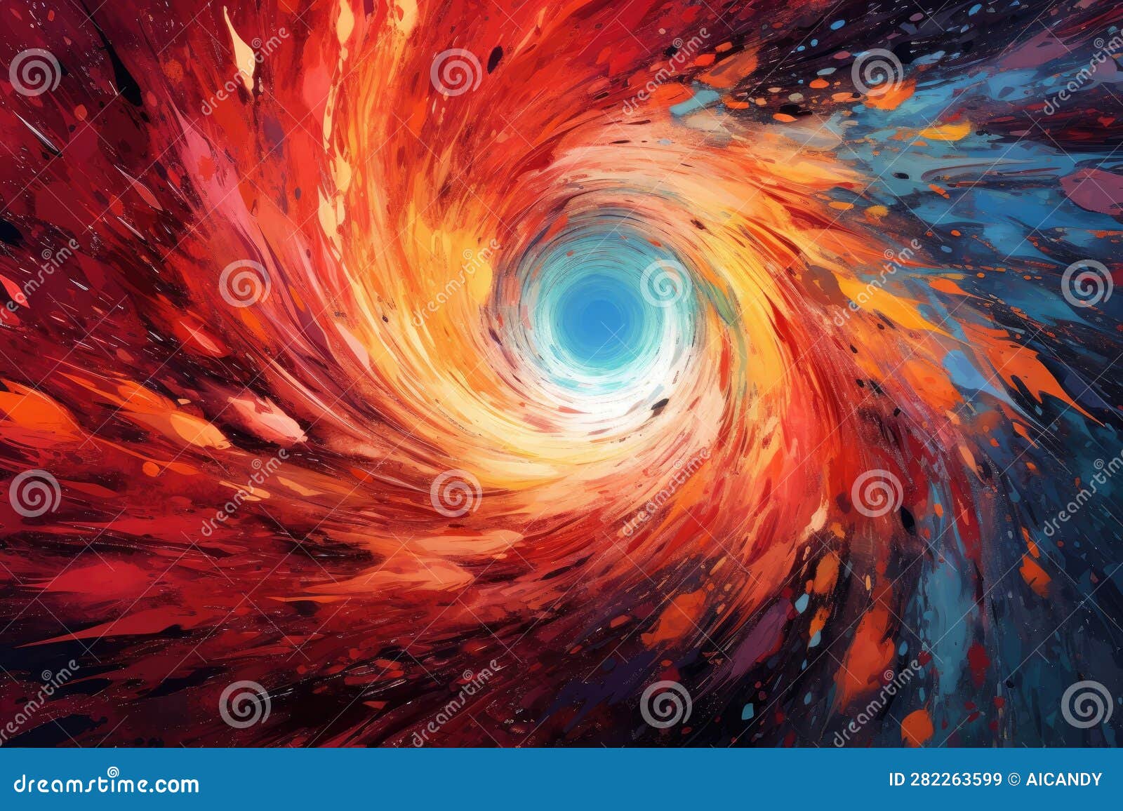 Whirlpool of Abstract Colors and Textures on a Vivid Background ...