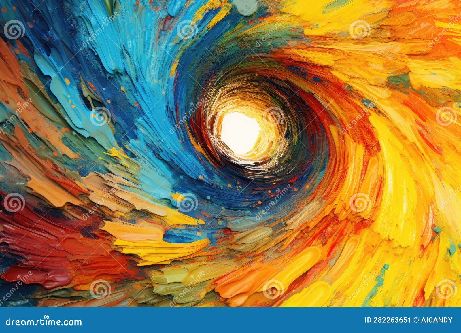 Whirlpool of Abstract Colors and Textures on a Vivid Background ...