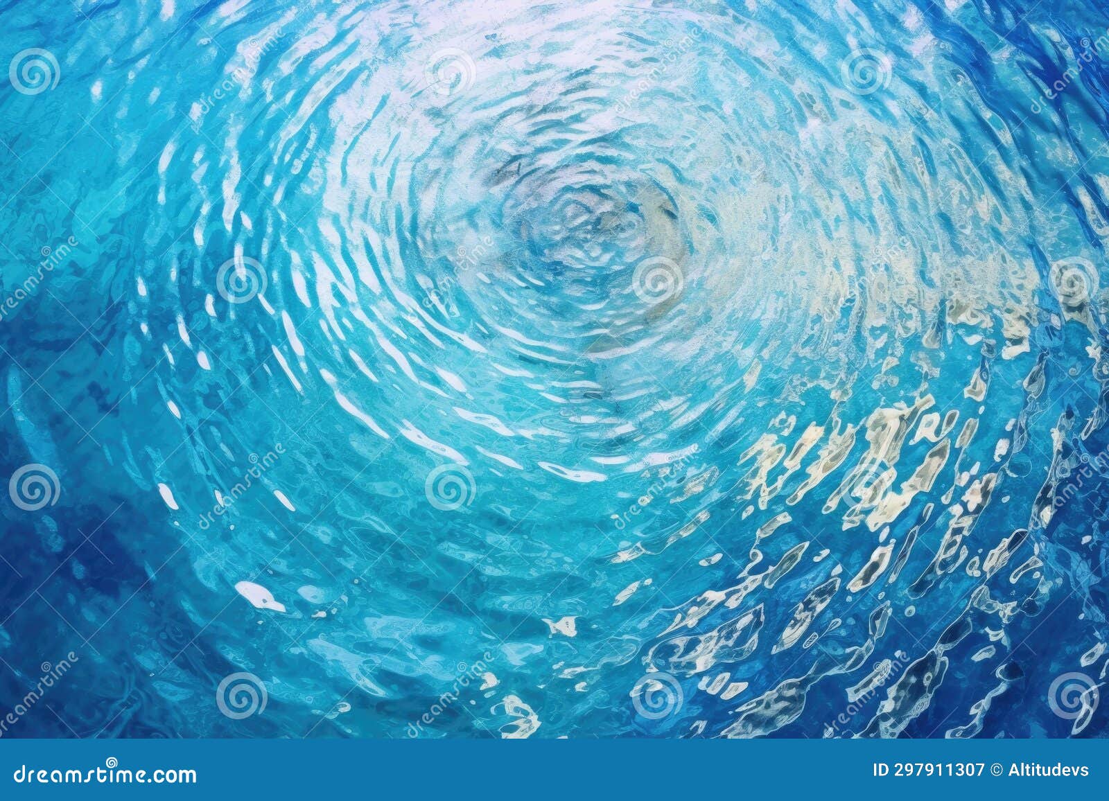Whirlpool Created in Water with a Swirl Texture Stock Image - Image of ...