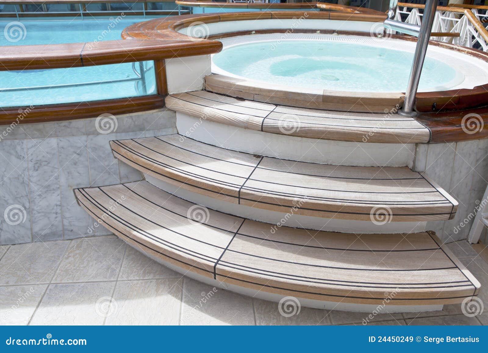 Whirlpool on the Deck of a Cruise Ship Stock Image - Image of poolside ...