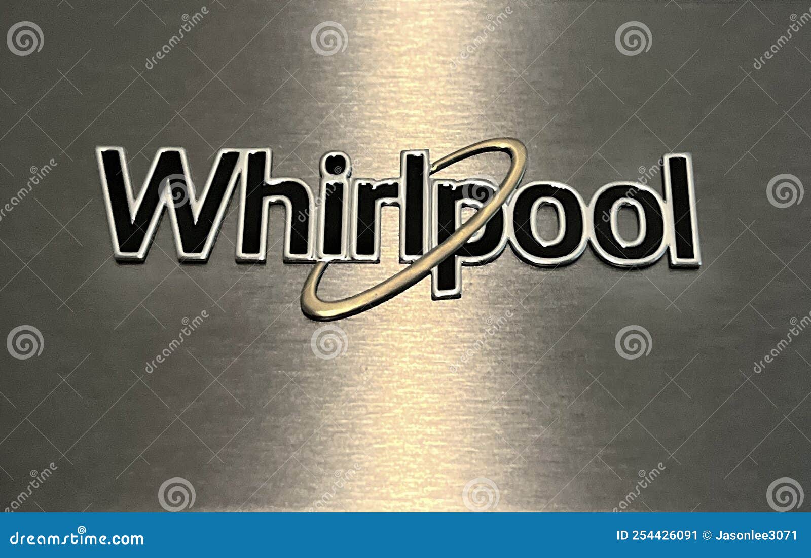 Whirlpool logo editorial photo. Image of whirlpool, company - 254426091