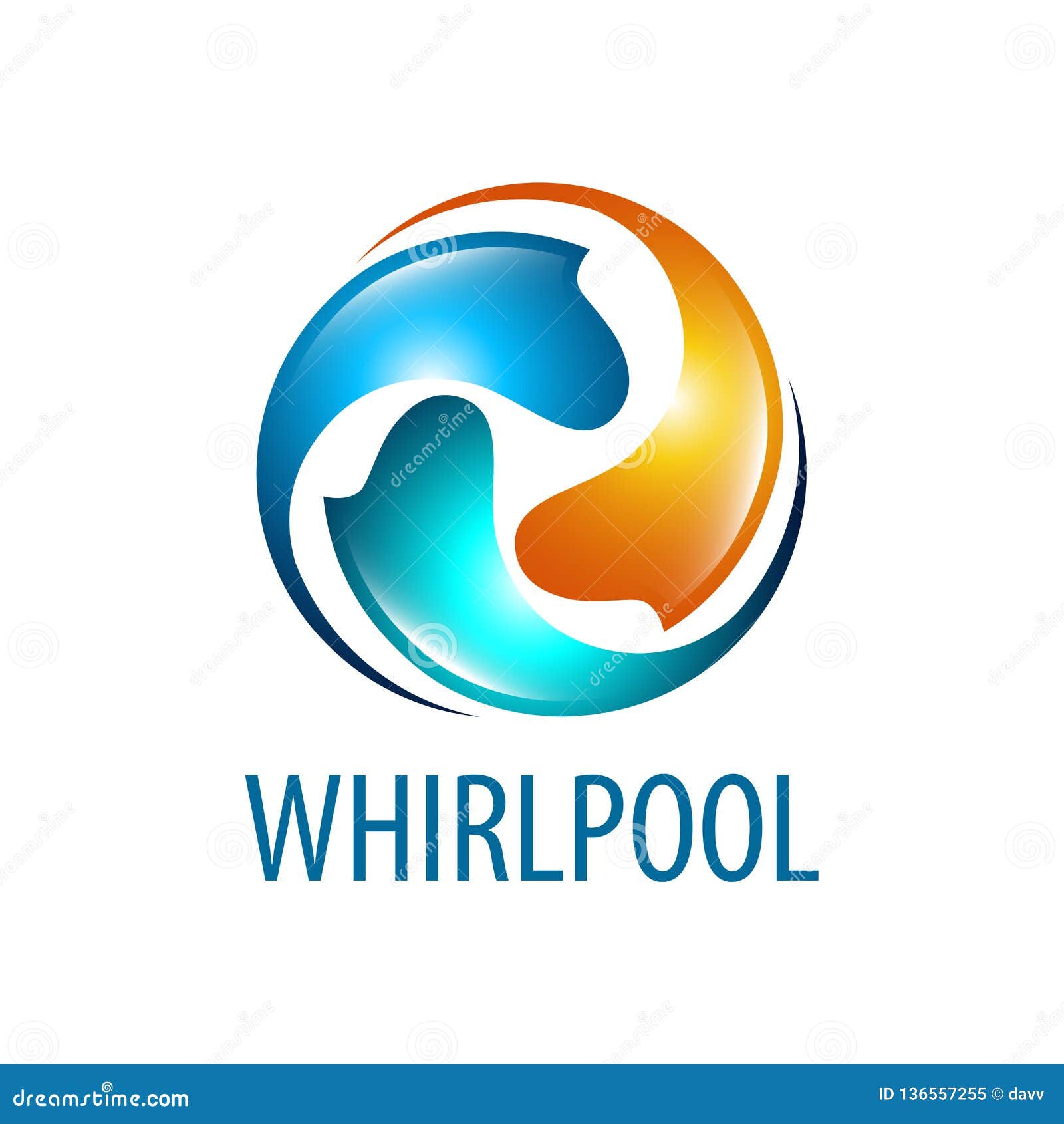 Whirlpool Logo Concept Design. Symbol Graphic Template Element Cartoon ...