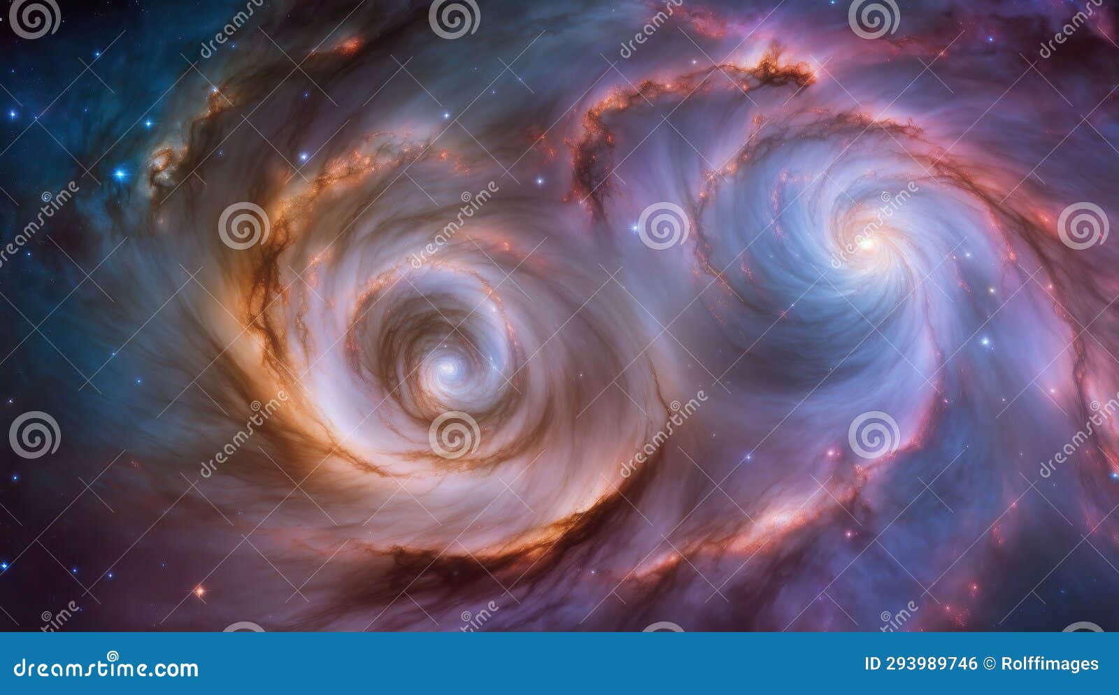 Whirlpool Nebula. Stars in Deep Space Stock Illustration - Illustration ...