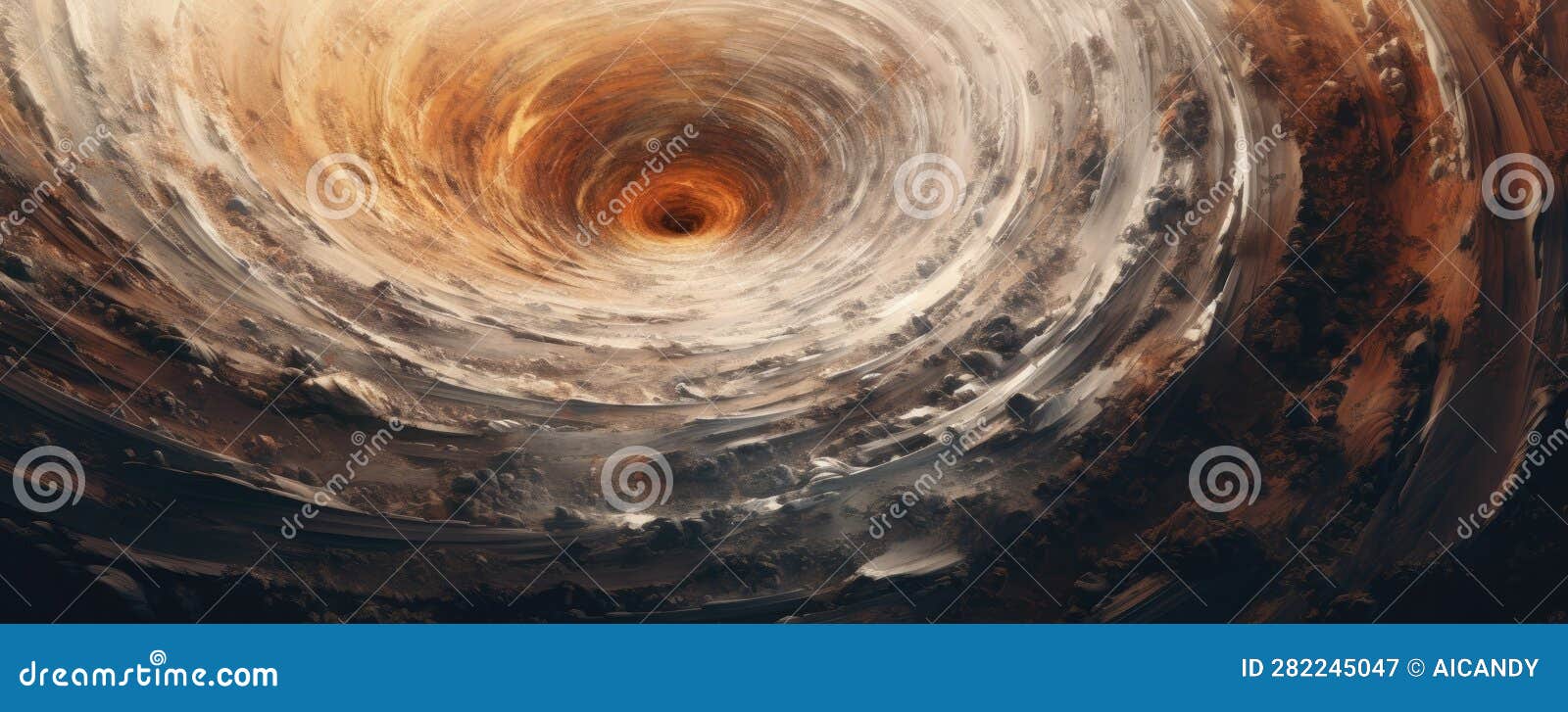 Whirlpool of Swirling Sand and Dust, Creating a Mesmerizing Vortex of ...