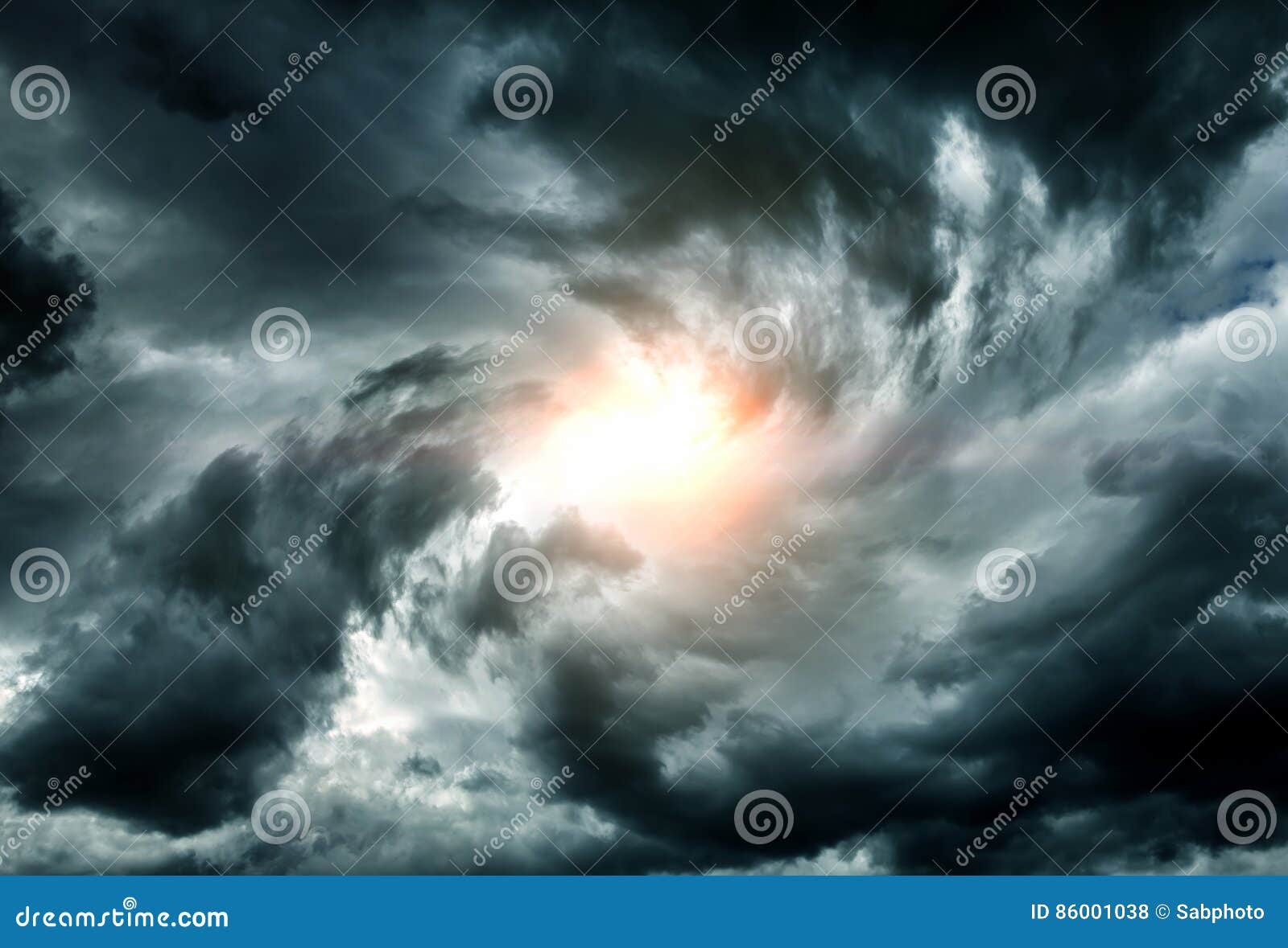 Whirlwind in the Clouds stock photo. Image of thunderstorm - 86001038