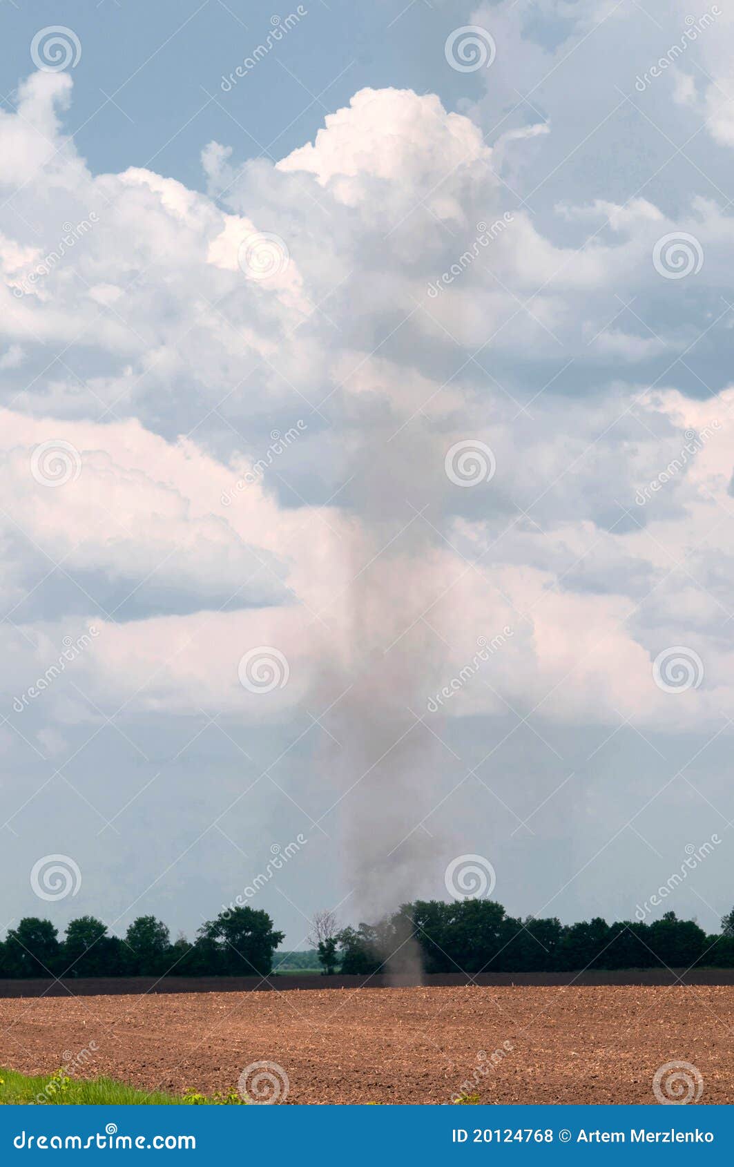 Whirlwind of Dust in the Field Stock Photo - Image of texture, cloud ...