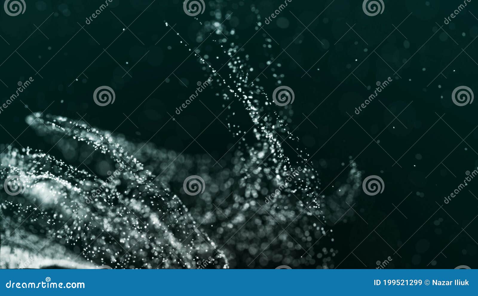 Whirlwind of Dust Particles. Abstract Primitives. 3d Rendering Stock ...