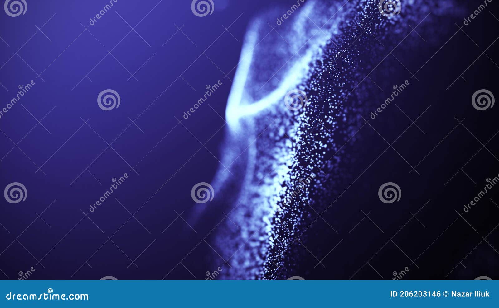 Whirlwind of Dust Particles. Abstract Primitives. 3d Rendering Stock ...