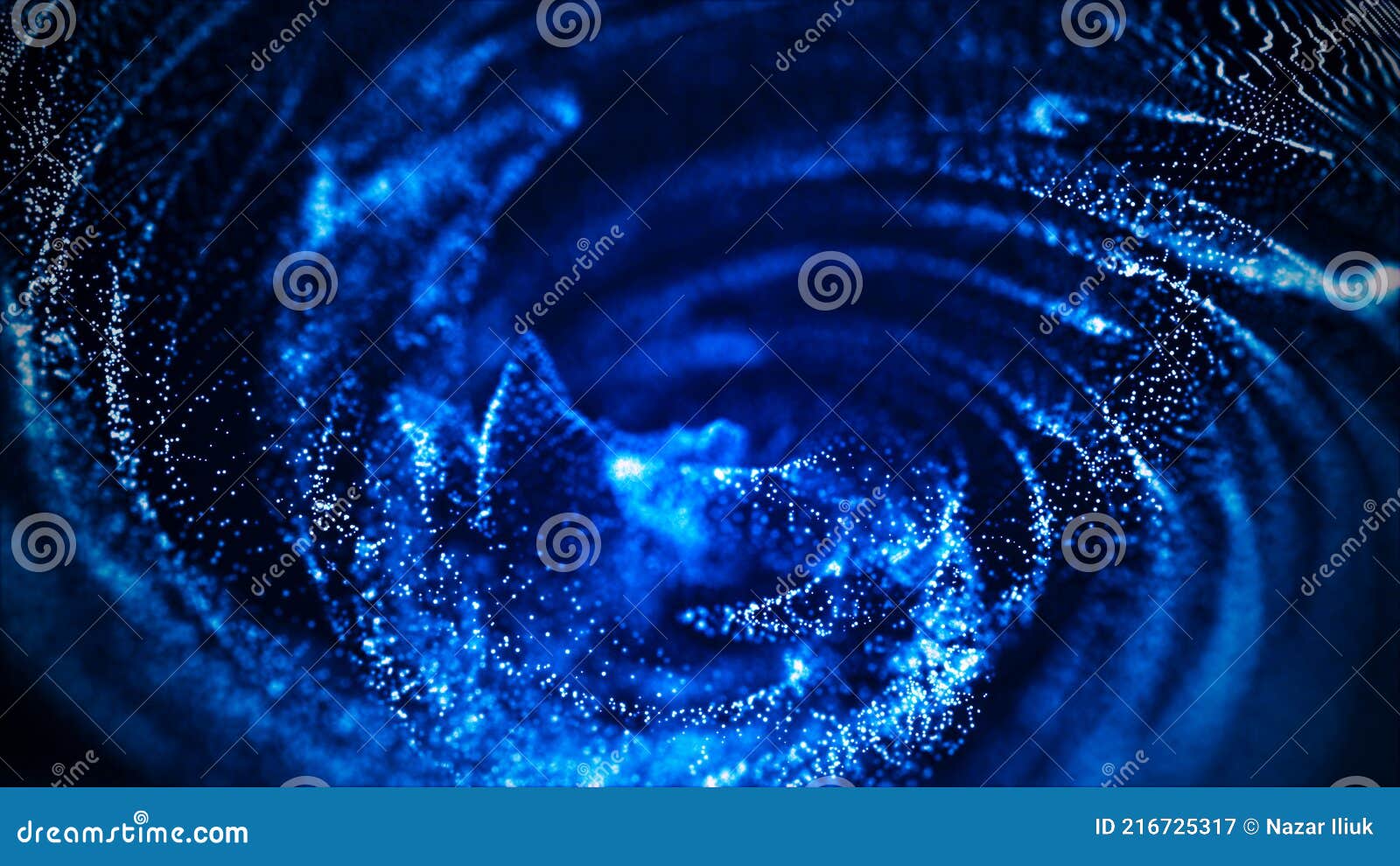 Whirlwind of Dust Particles. Abstract Primitives. 3d Rendering Stock ...