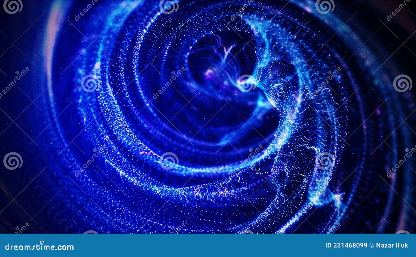 Whirlwind of Dust Particles. Abstract Primitives. 3d Rendering Stock ...