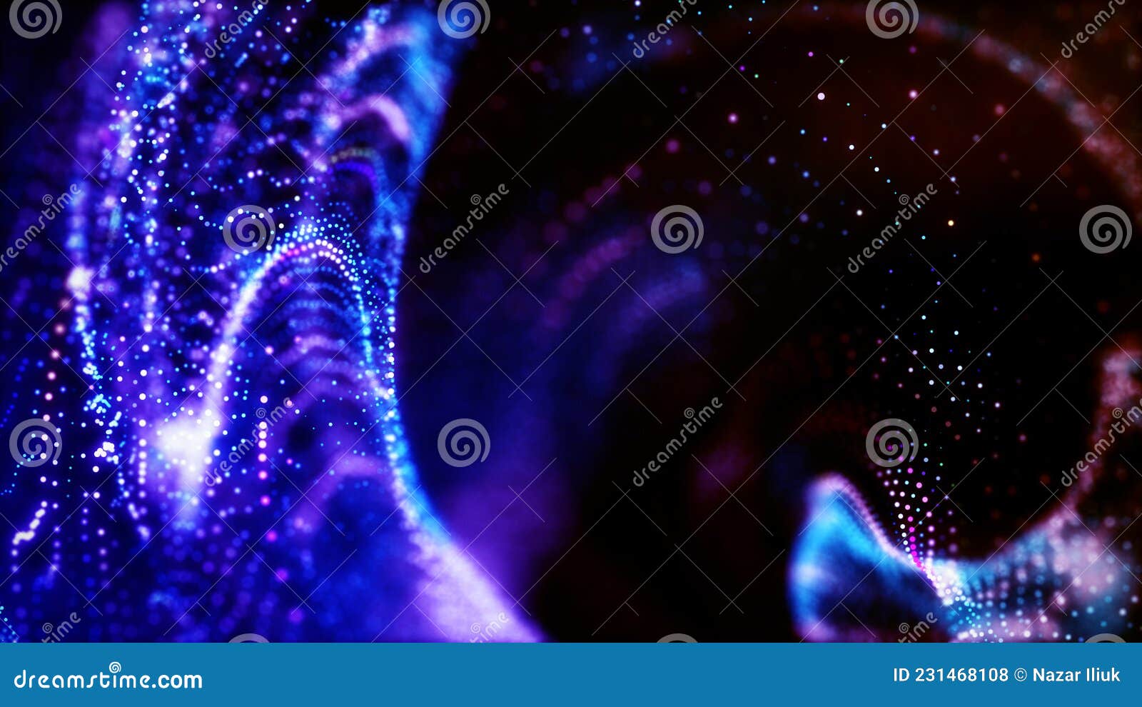 Whirlwind of Dust Particles. Abstract Primitives. 3d Rendering Stock ...