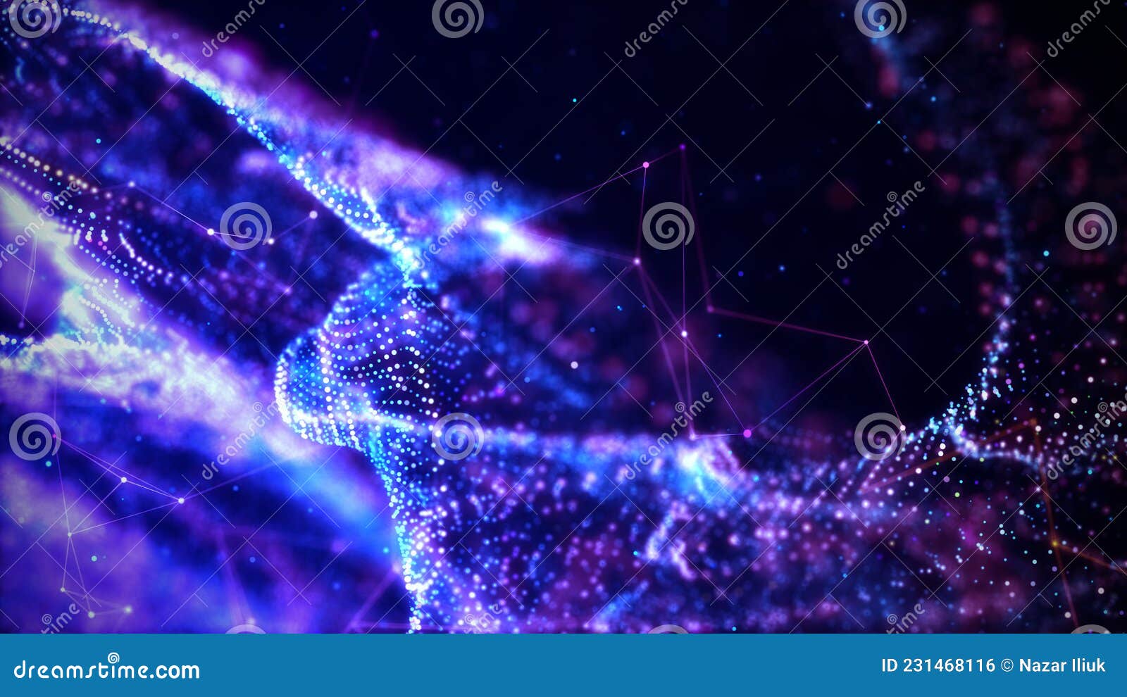 Whirlwind of Dust Particles. Abstract Primitives. 3d Rendering Stock ...