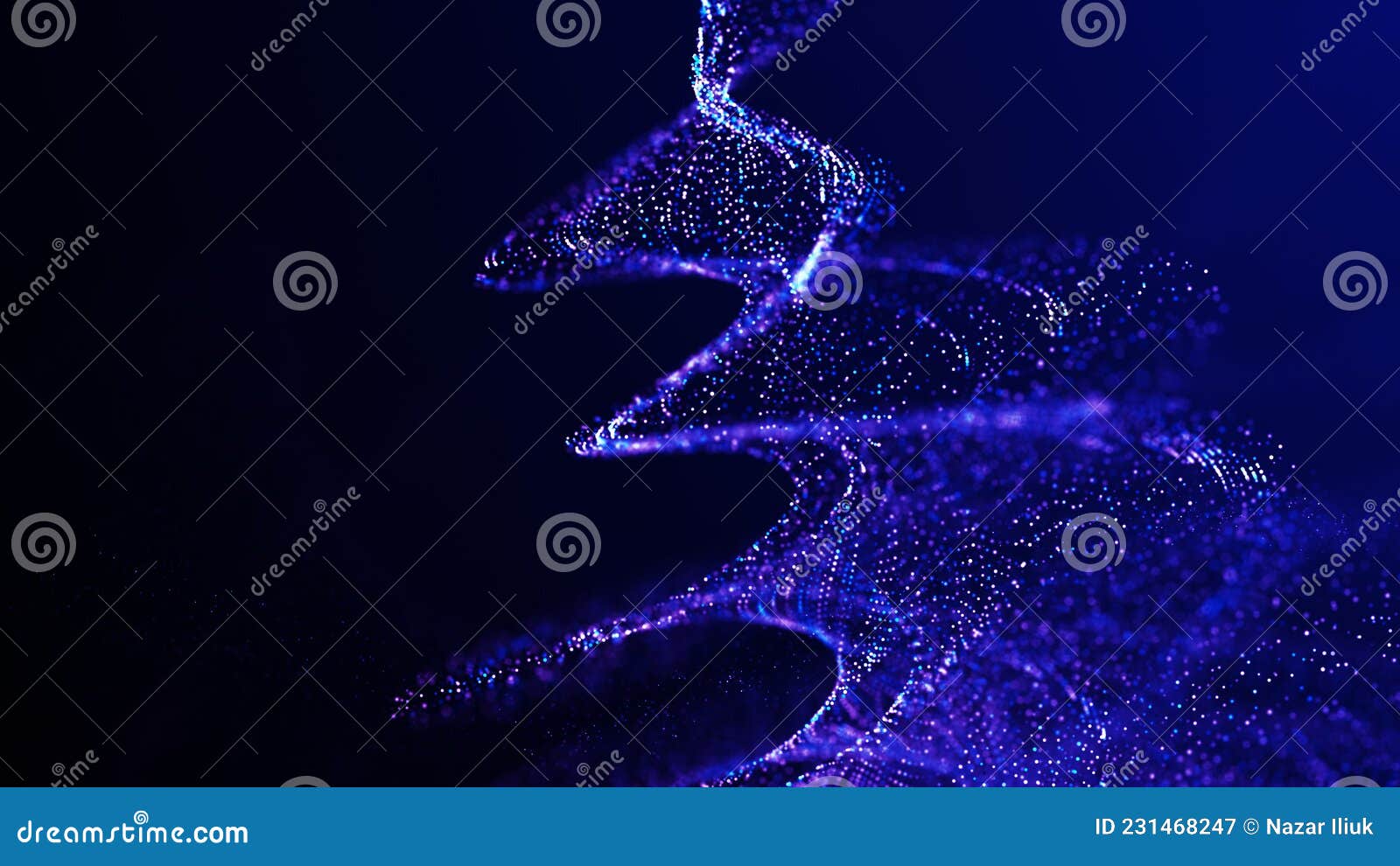 Whirlwind of Dust Particles. Abstract Primitives. 3d Rendering Stock ...