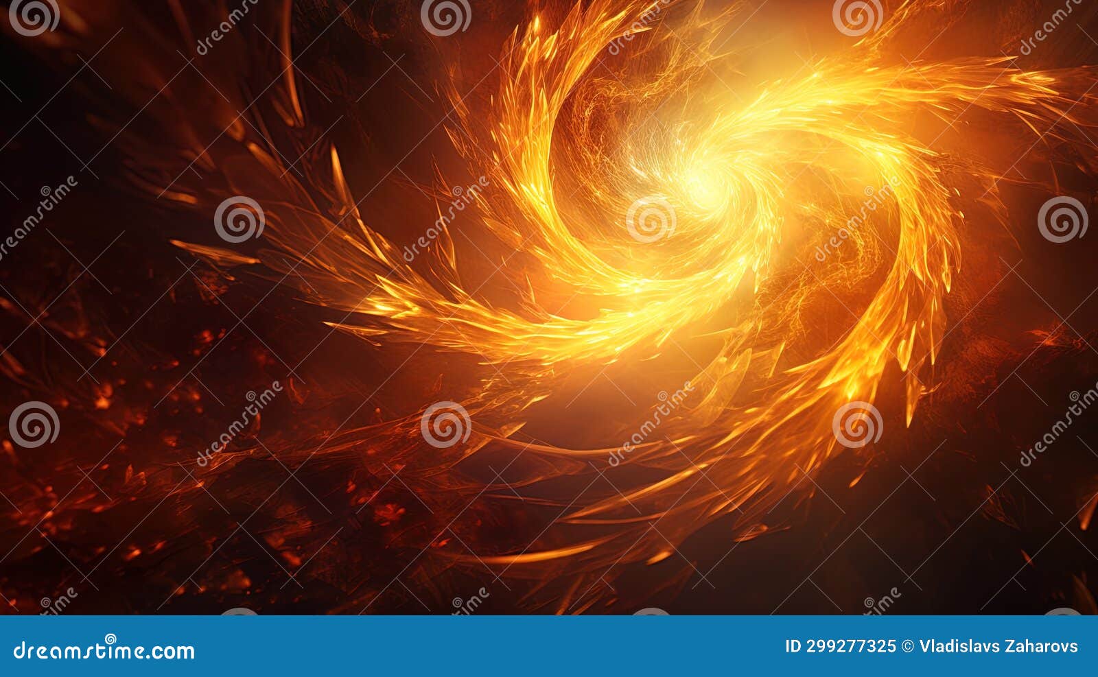 A Whirlwind of Plasma, Creating Intricate Patterns on the Surface of a ...