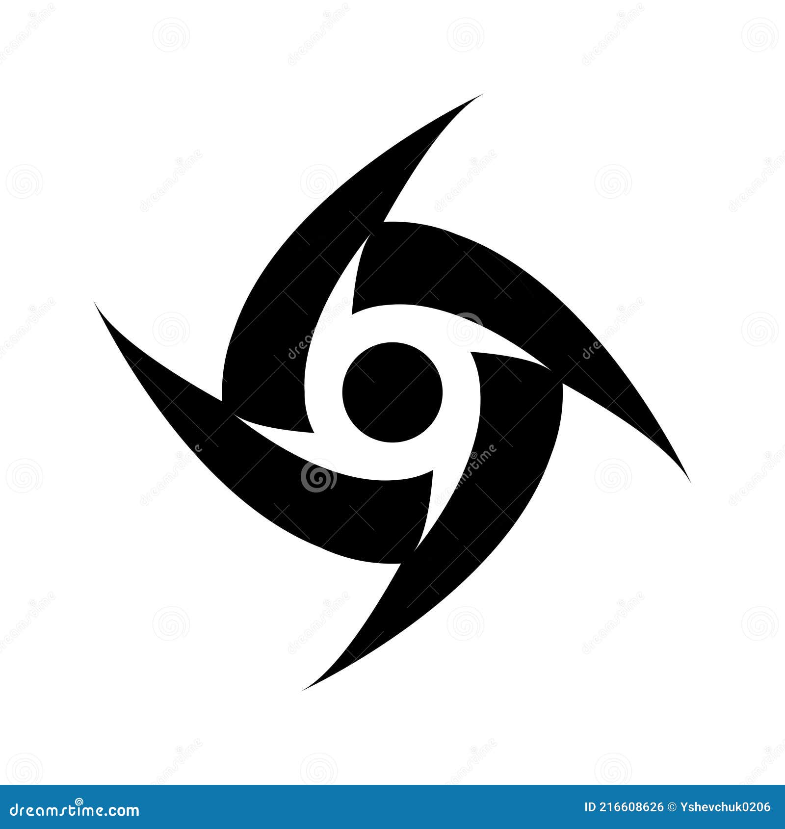 Whirlwind Sign. Tornado. Hurricane. Hurricane - Storm. White Background ...