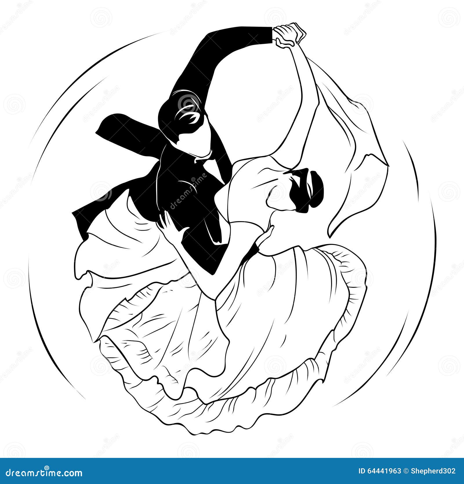 Waltz Dancers In Royal Palace Ballroom Hall Cartoon Vector ...