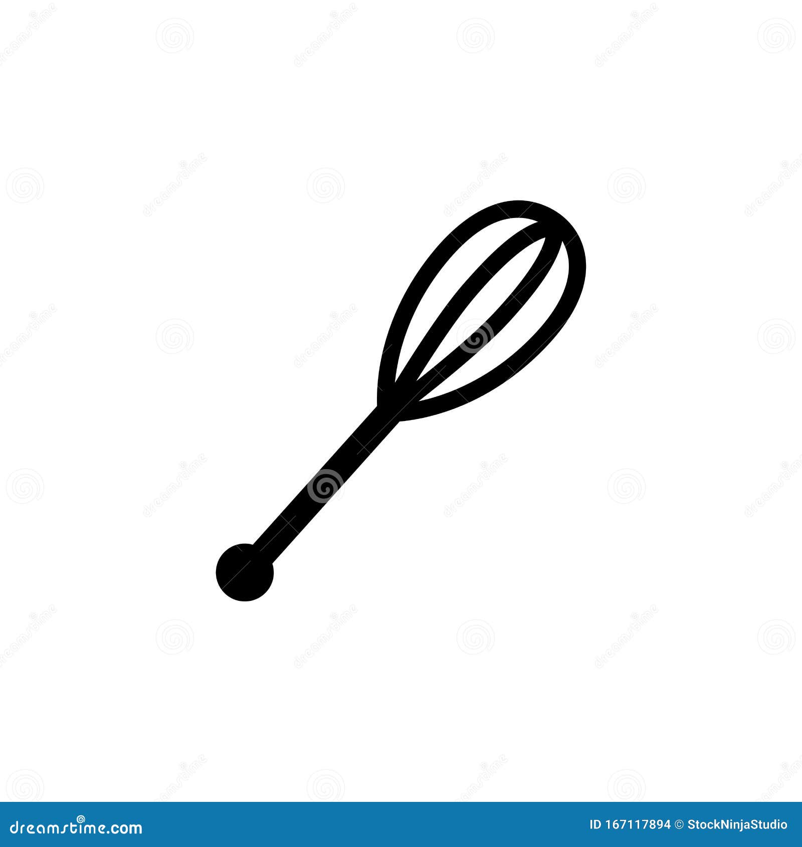 Whisk Icon in Flat Style Vector for Apps, UI, Websites. Black Icon ...