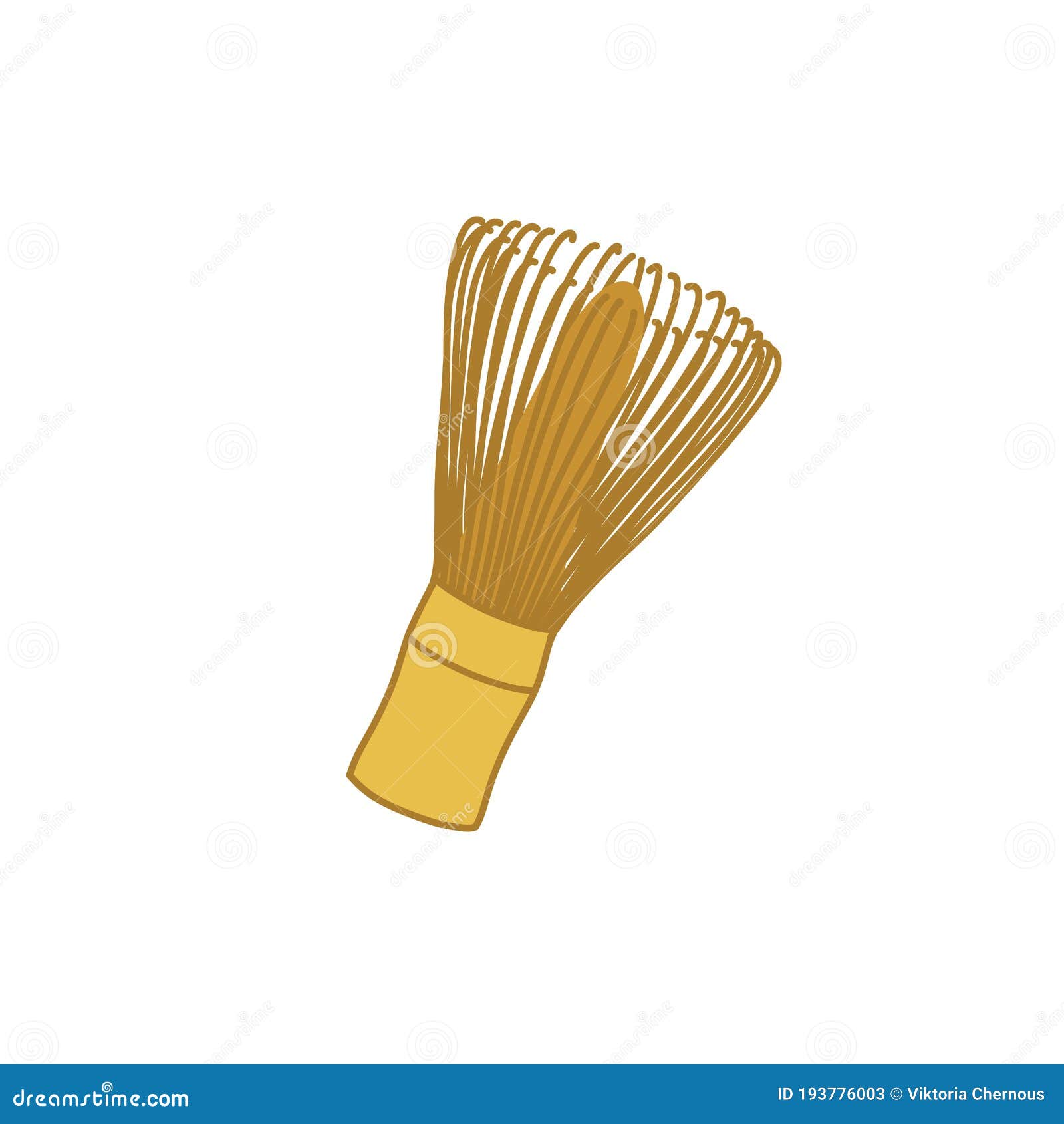 Whisk for Matcha Tea Doodle Icon, Vector Color Illustration Stock ...