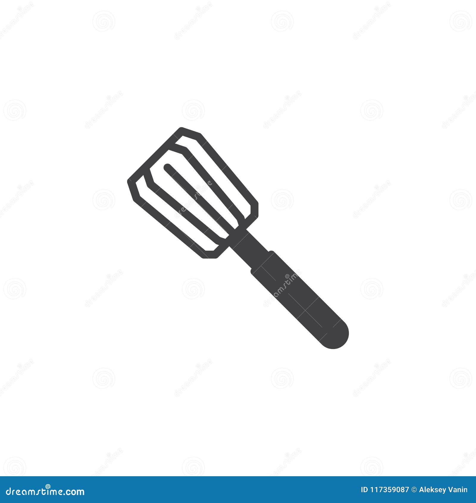 Whisk vector icon stock vector. Illustration of design - 117359087