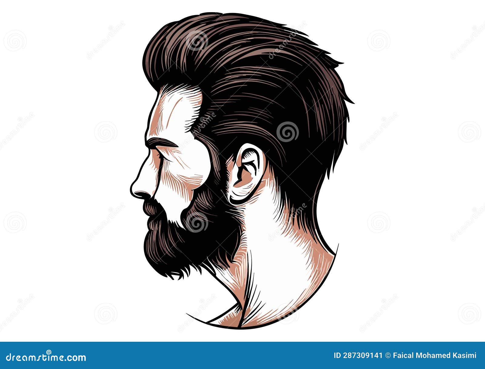 Whisker Whispers: Beard Vector Logo Set Stock Illustration ... Whisker Whispers: Beard Vector Logo Set Stock Illustration ...