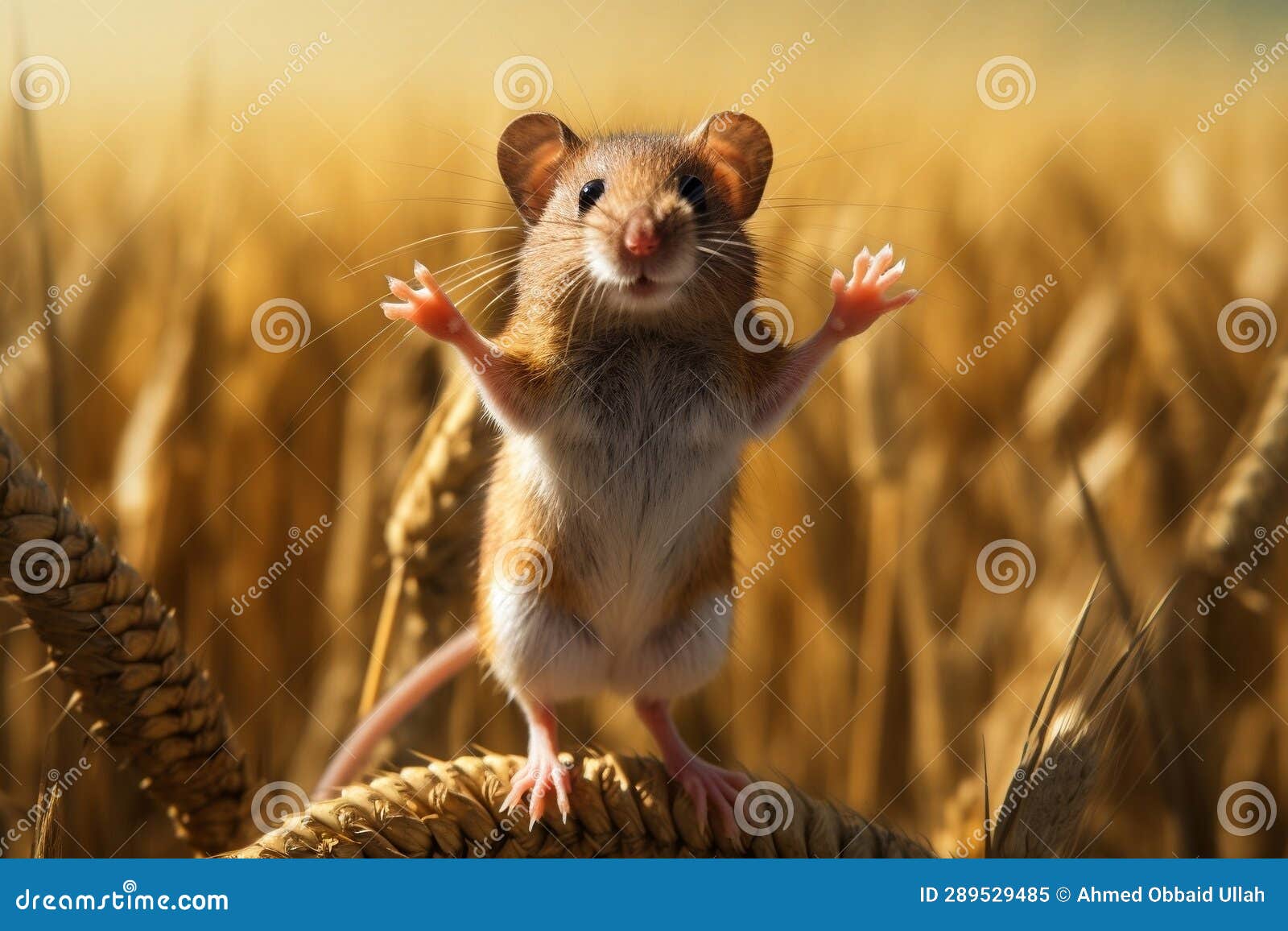 Whiskered Observer: Capturing a Field Mouse in Detailed Illustration ...