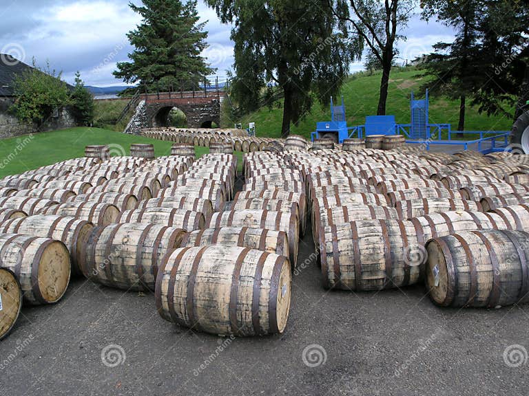 Whiskey Barrels stock image. Image of spirit, beverage - 11611569