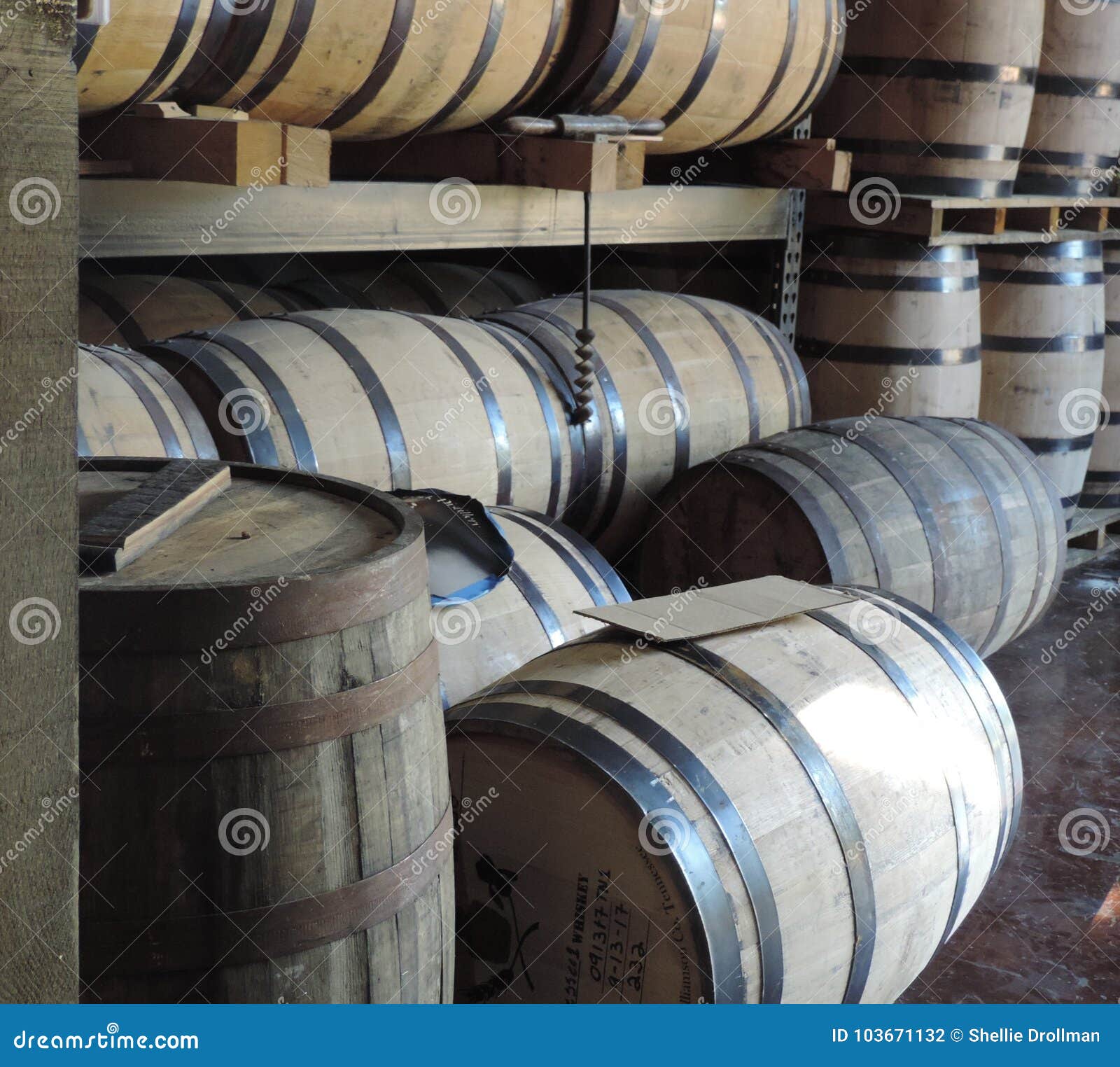 Whiskey barrels editorial photography. Image of aging - 103671132
