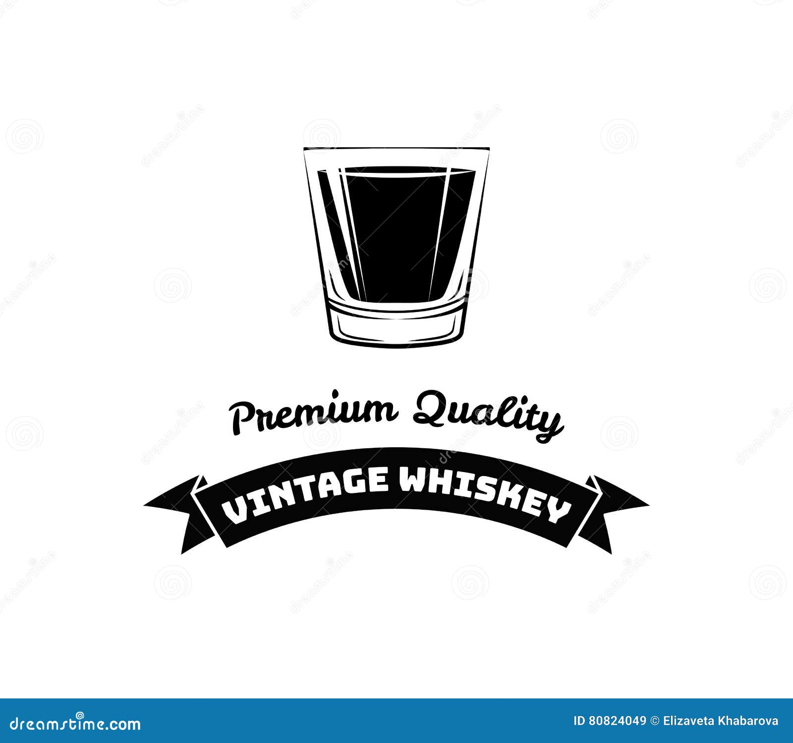 Whiskey, Drinking Glass, Alcohol. Stock Vector - Illustration of design ...
