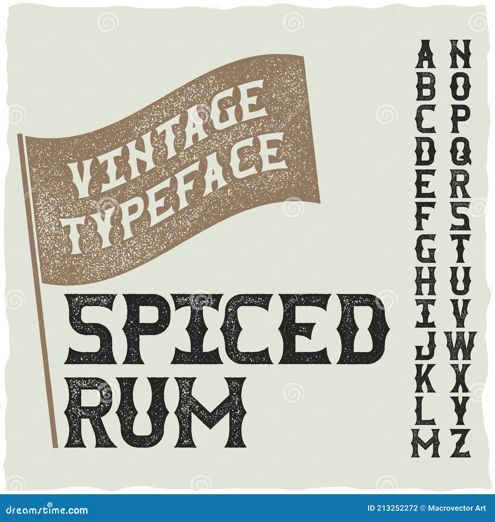 Whiskey Fine Label Font / Vintage Typeface for Alcohol Drinks Stock ...